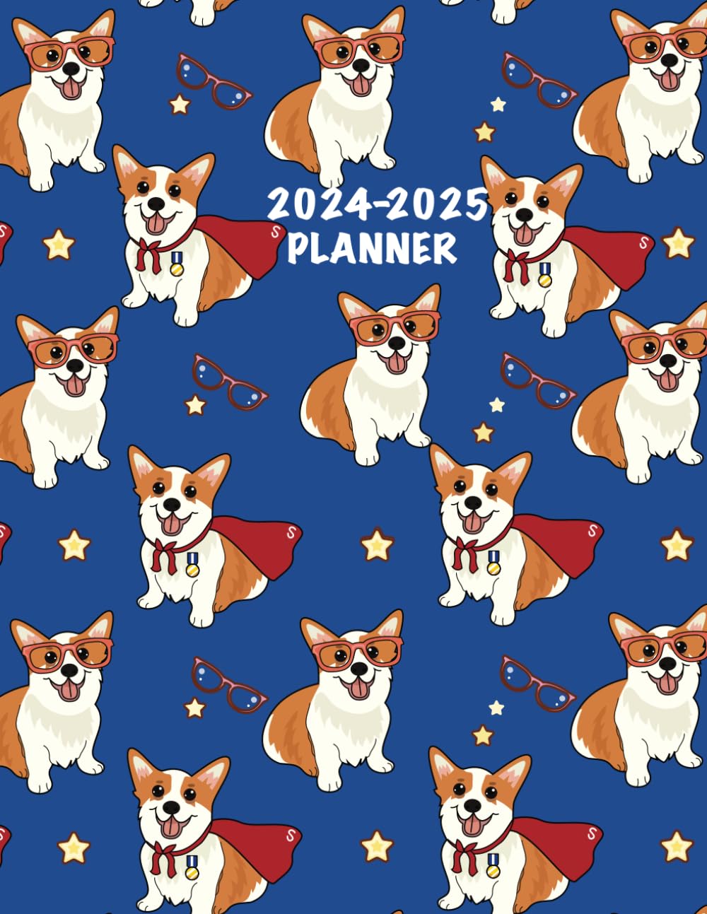 Amazon.com: Corgi Yearly Planner - 2024-2025: Cute 1 one year 2024 ...