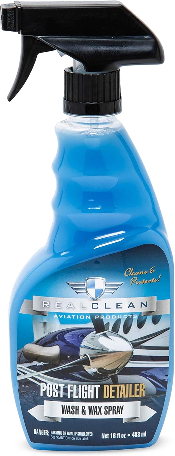 Amazon.com: Post Flight Detailing Spray/Wash & Wax/Aircraft Detailing ...