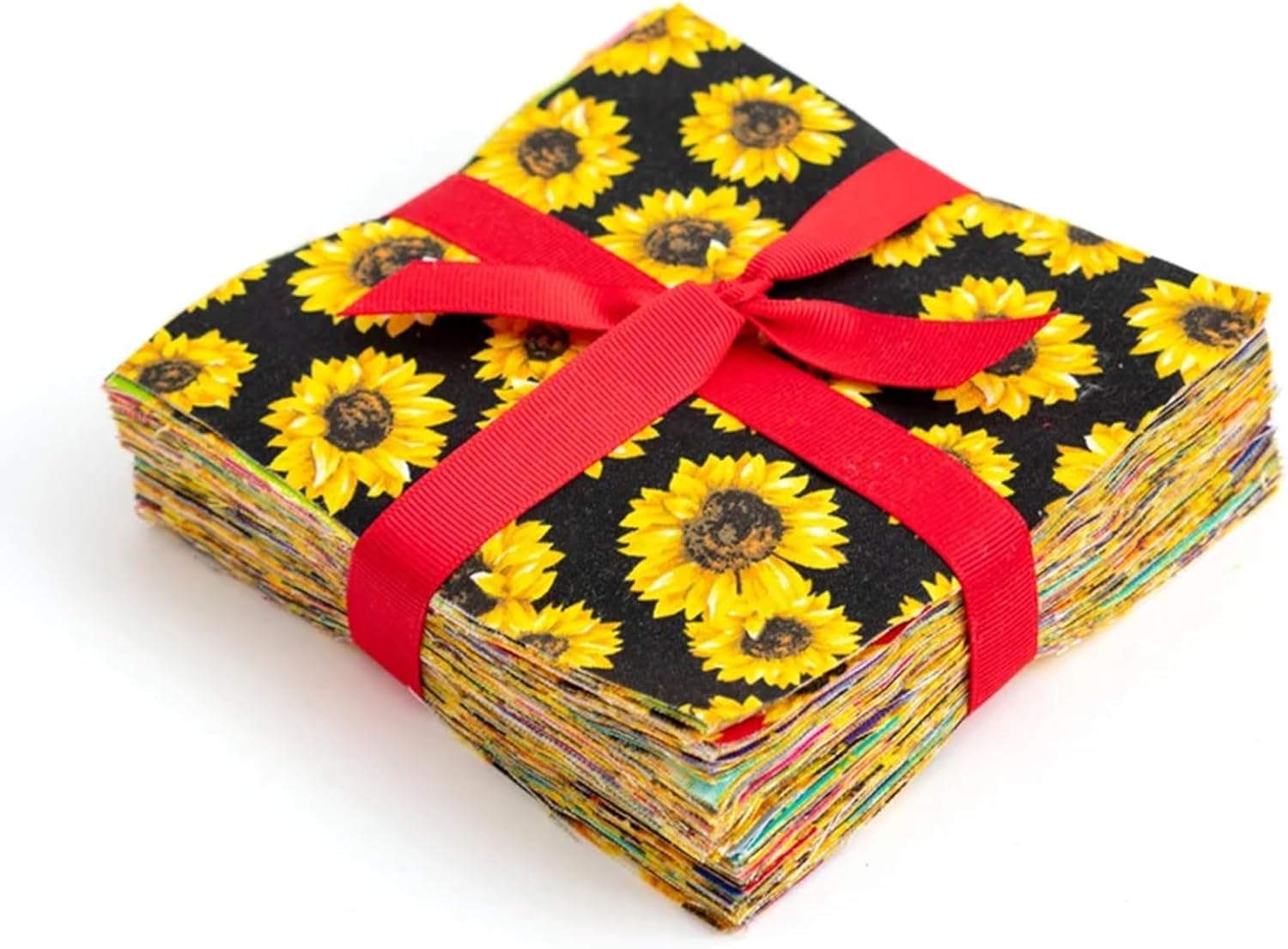 Amazon.com: Mi's Armlets 102 Piece Yellow Sunflowers Fabric Pre Cut ...