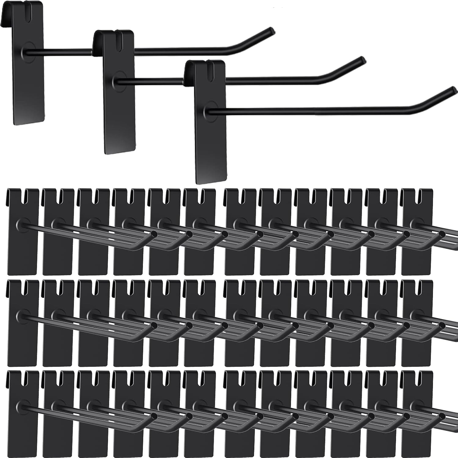 Amazon.com: Tcevily 100 Pieces Gridwall Hooks Gridwall Accessories ...