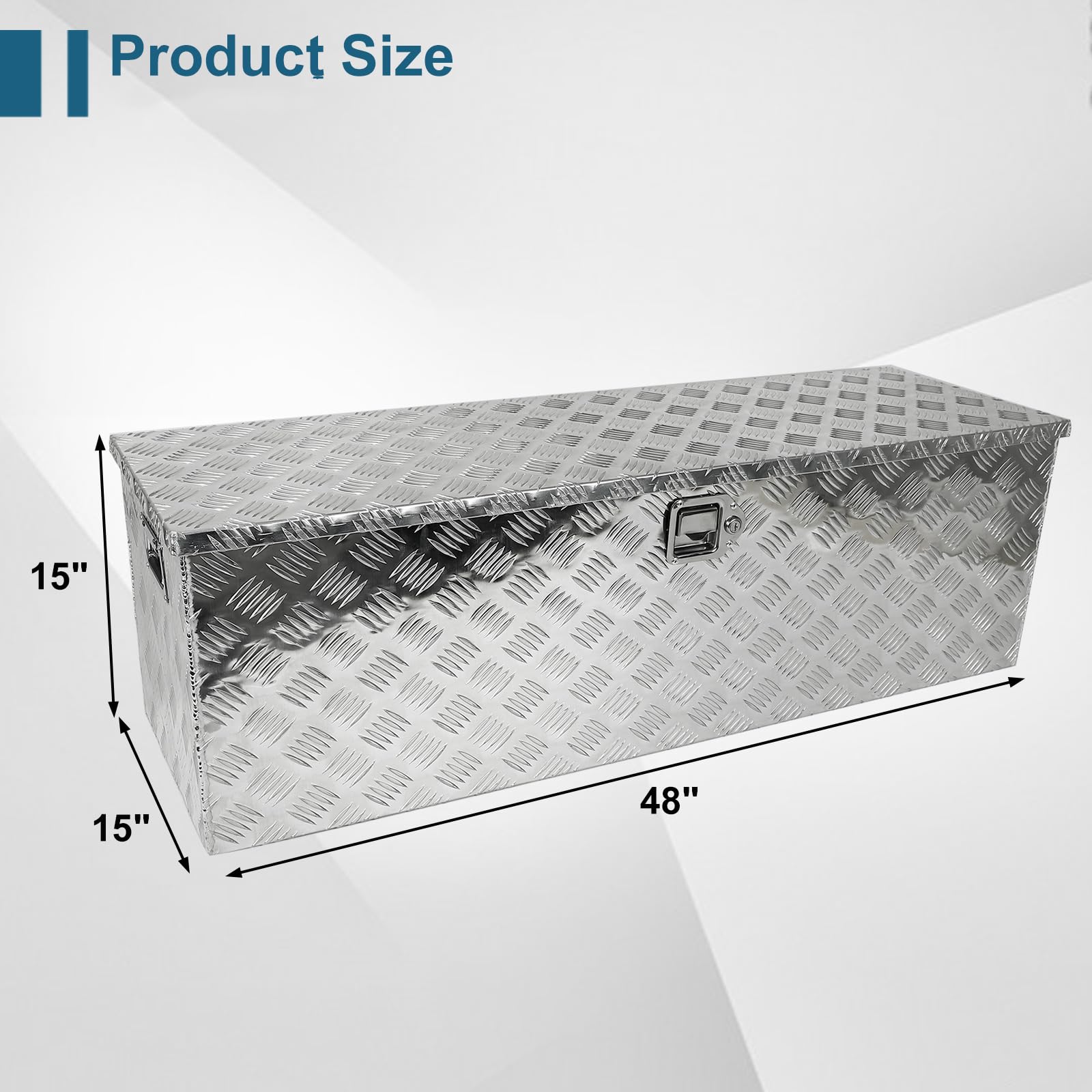 Snapklik.com : Gooeap 48 X 15 X 15 Inch Sliver Aluminum 5 Bar Tread ...