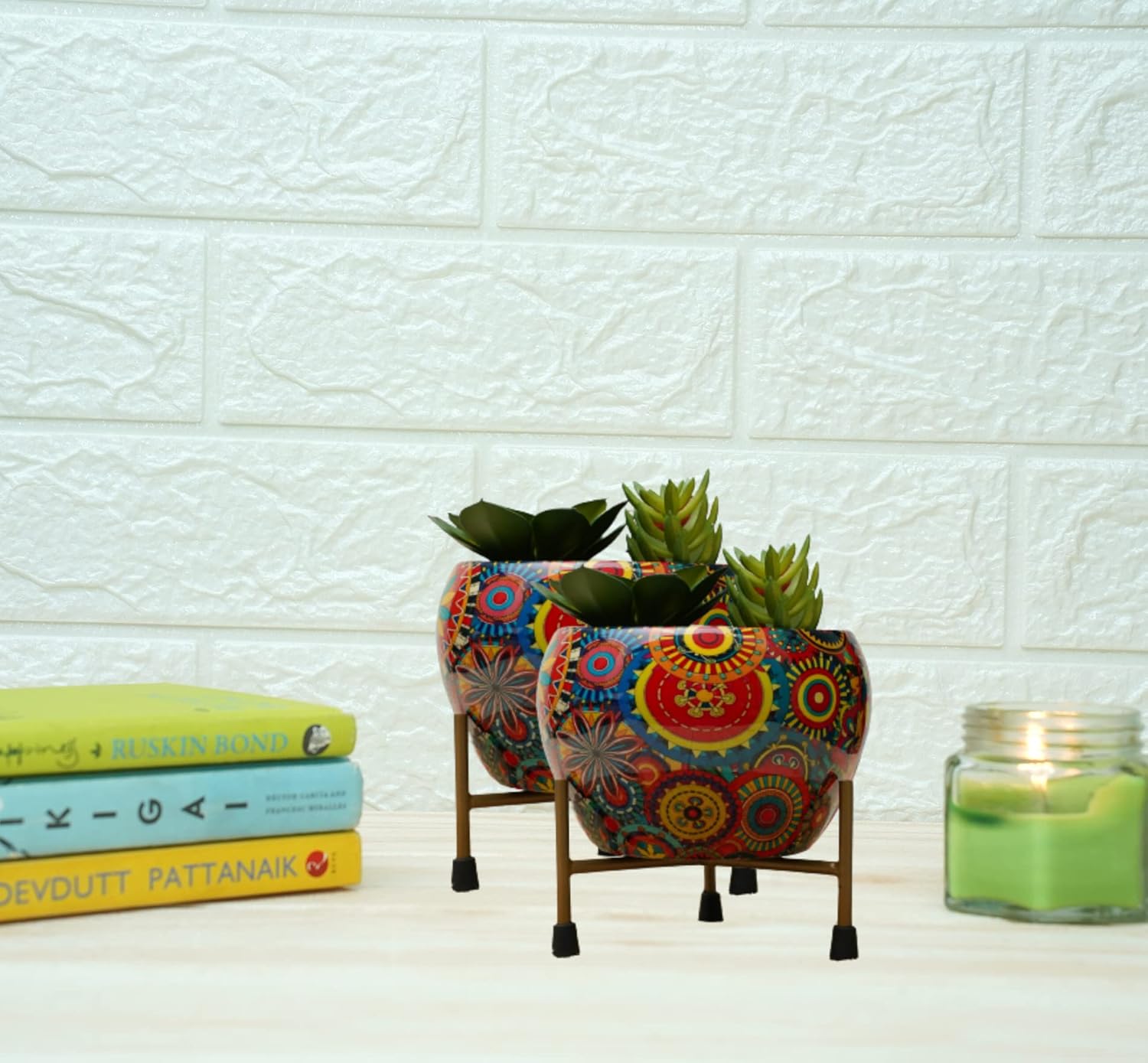 GOLD DUST Metal Pots for Plants, Small Pots for Indoor Plants ...