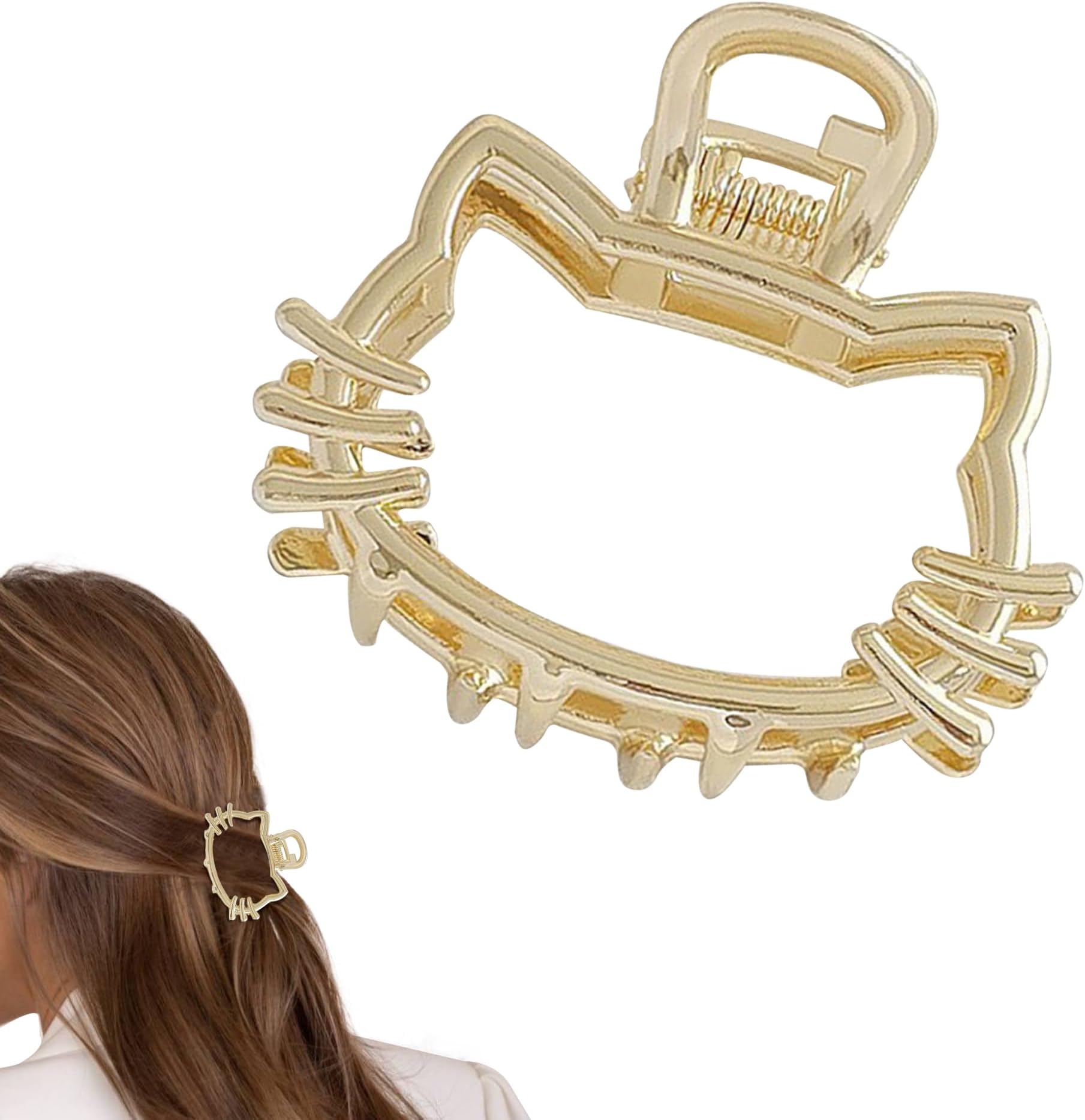 Amazon.com : Bioworld Hello Kitty 2-Pack Women's Hair Clip Set : Beauty ...