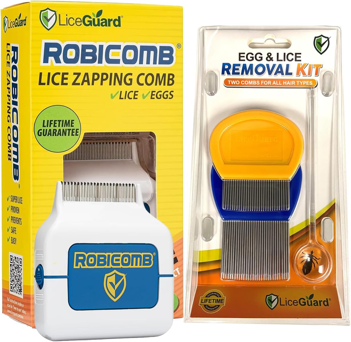 "LiceGuard ® RobiComb ® Electric Head Lice disabler and Removal Nit ...