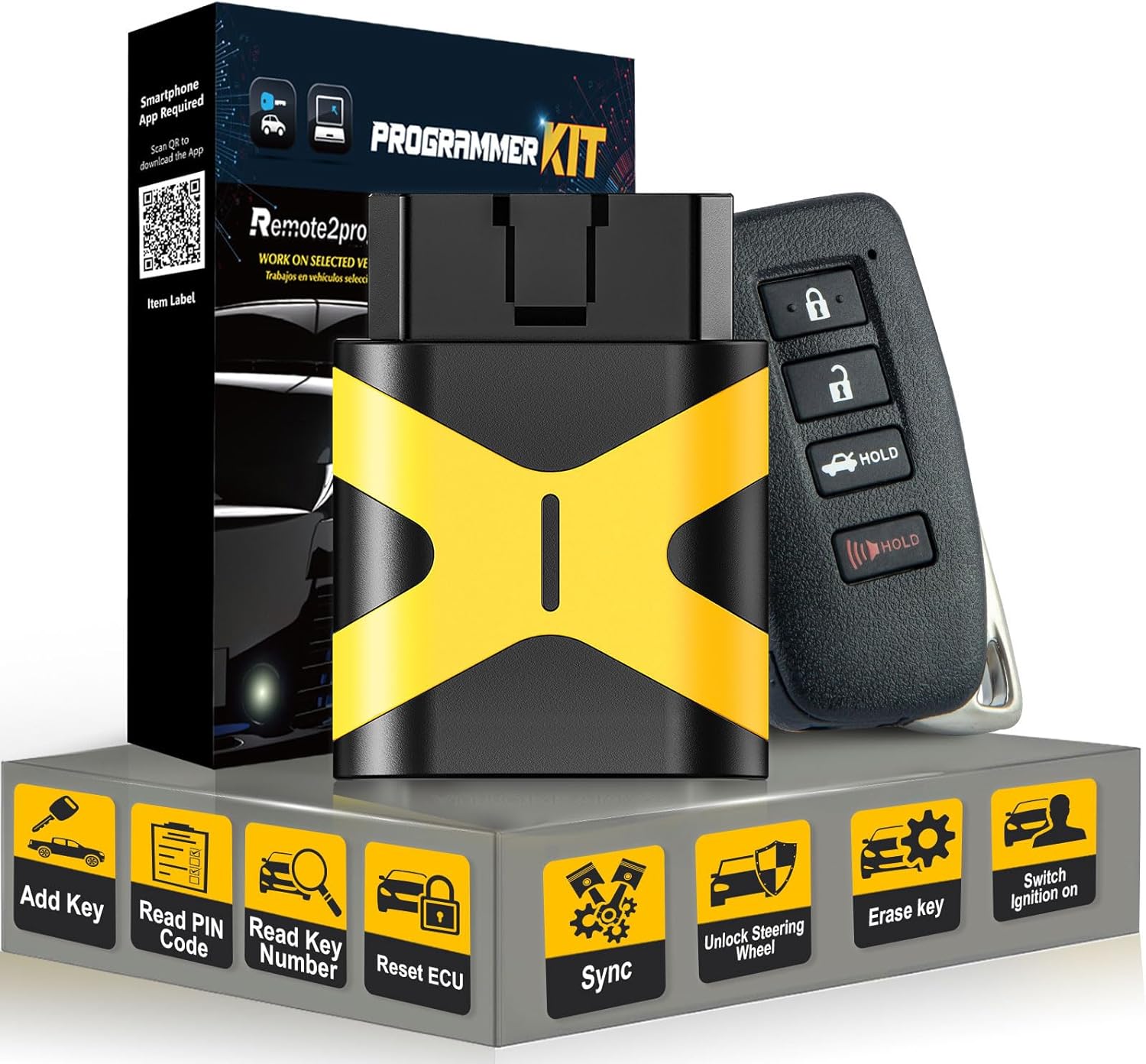 Amazon.com: Remote2program DIY Programming Smart Control Remote Keyless ...