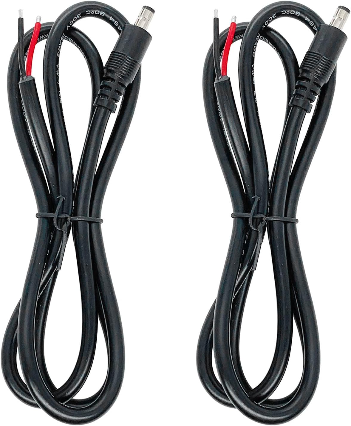 Amazon.com: Jienk 2Pcs 3FT 16AWG DC Power Pigtails Cable, 5.5mm x 2.5mm Male Barrel Jack Plug to ...