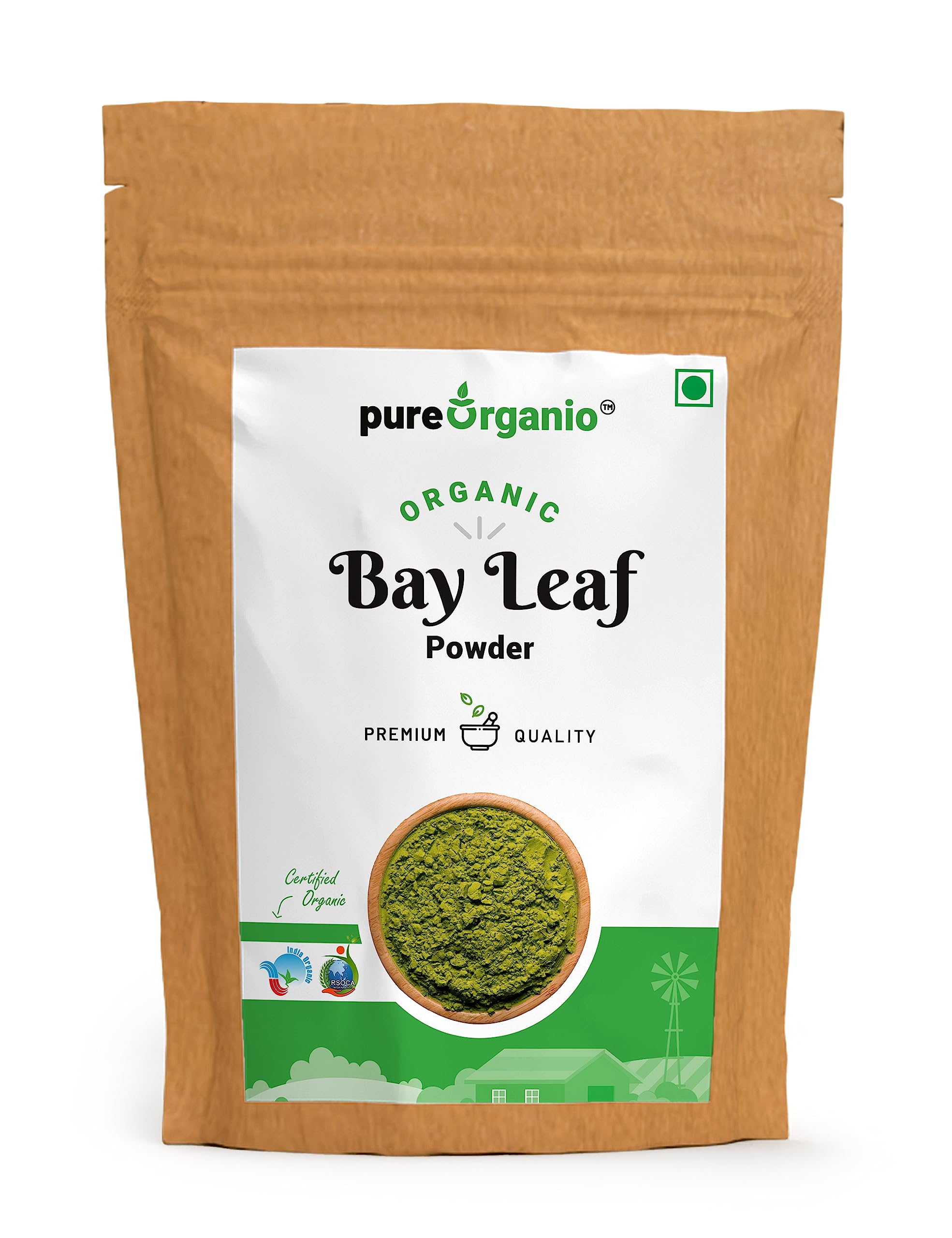 Pure Organio Organic Bay Leaf Powder (250 GM) : Amazon.in: Grocery ...