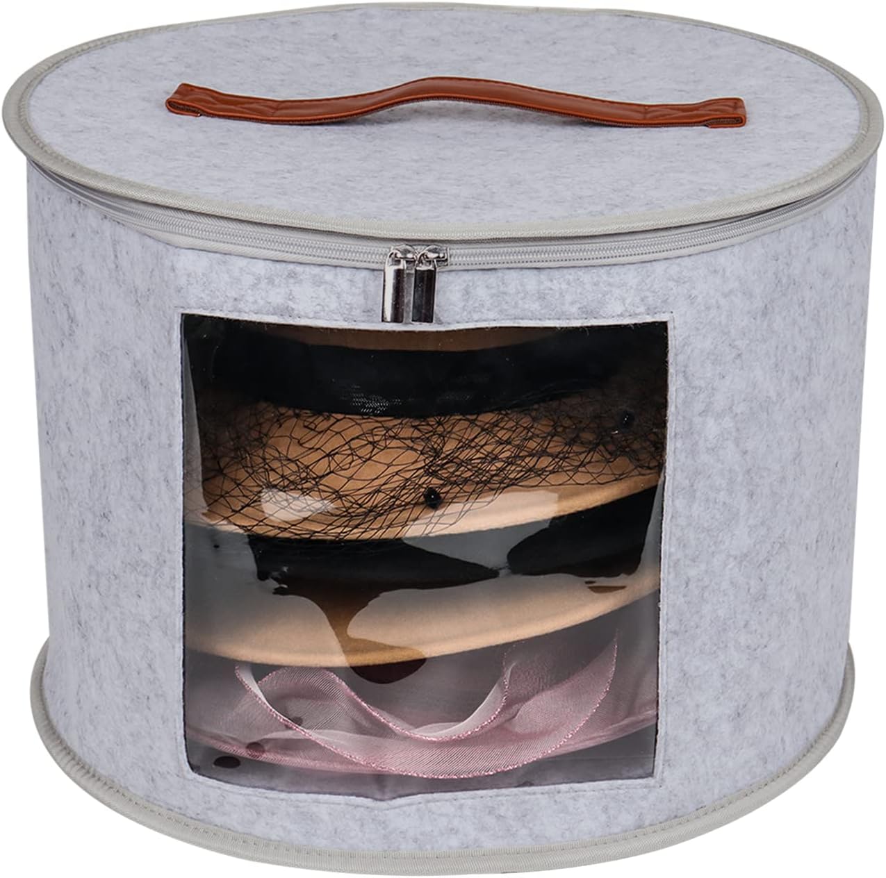 Amazon.com - GOCOHHI Hat Box, Large Hat Storage Box, Hat Box with Lid ...