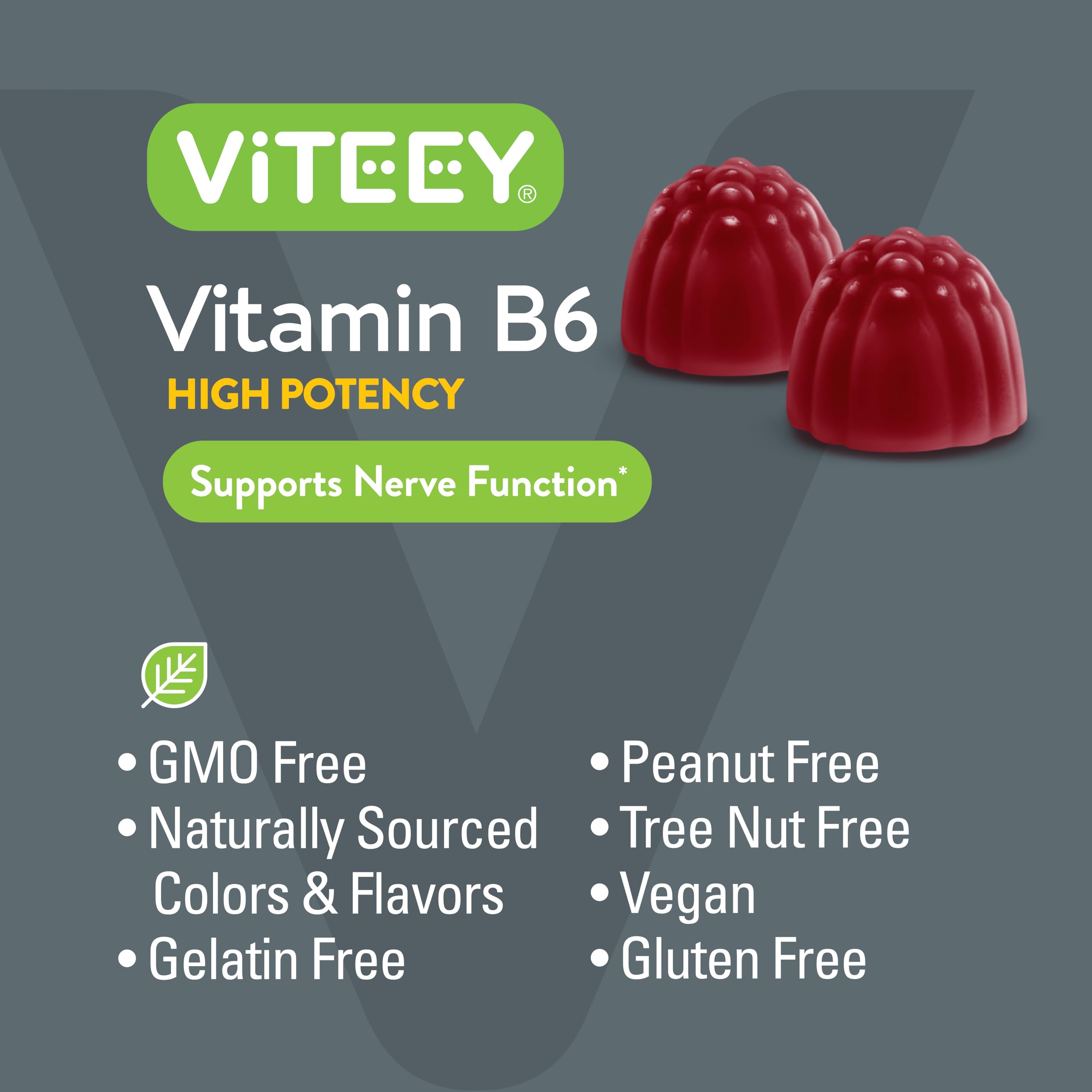 Snapklik.com : Vitamin B6 Gummies 100mg For Adults & Teens - B6 ...