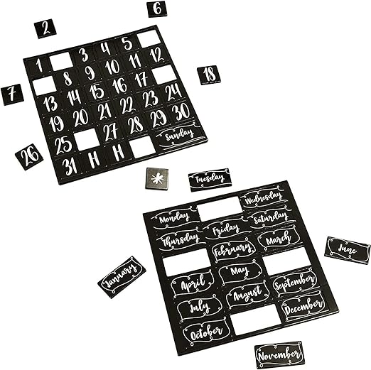 Amazon.com : Calendar Magnets for Whiteboard and Refrigerator, Magnetic ...