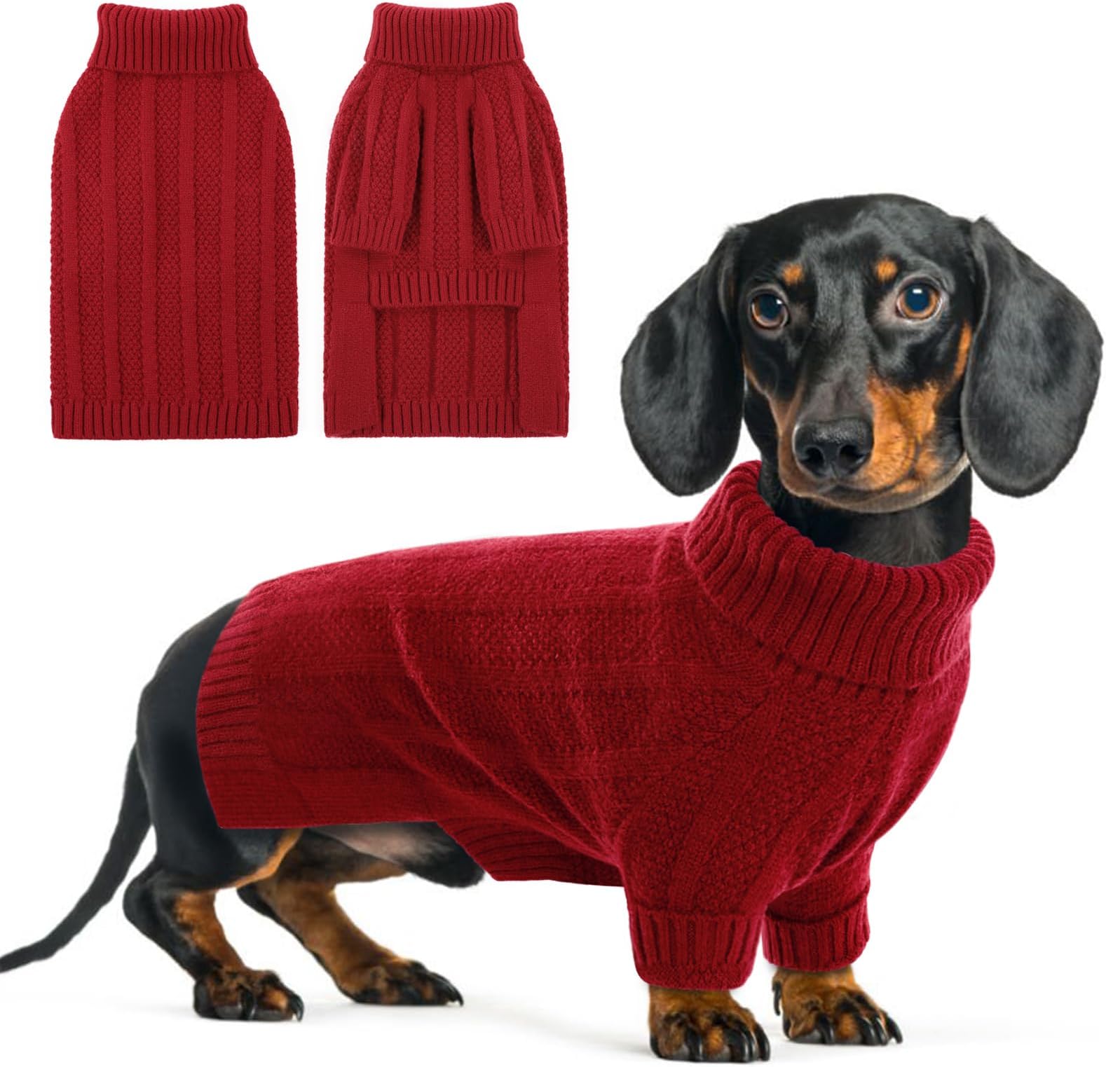 Amazon.com : Queenmore Small Dog Sweaters, Soft Fleece Vest Pullover ...