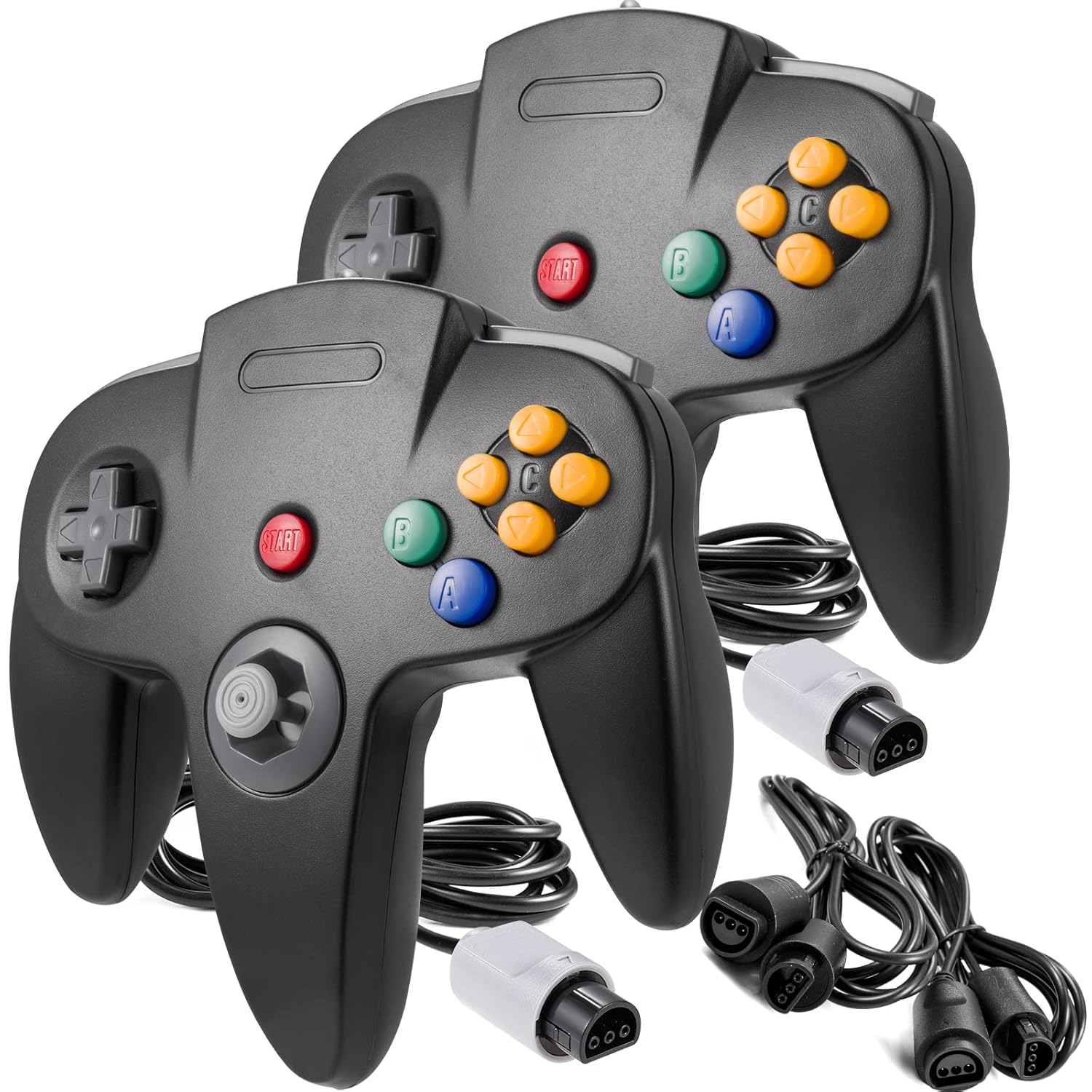 Amazon.com: 2 Pack Classic 64 Controller & 6 Feet Extension Cable ...