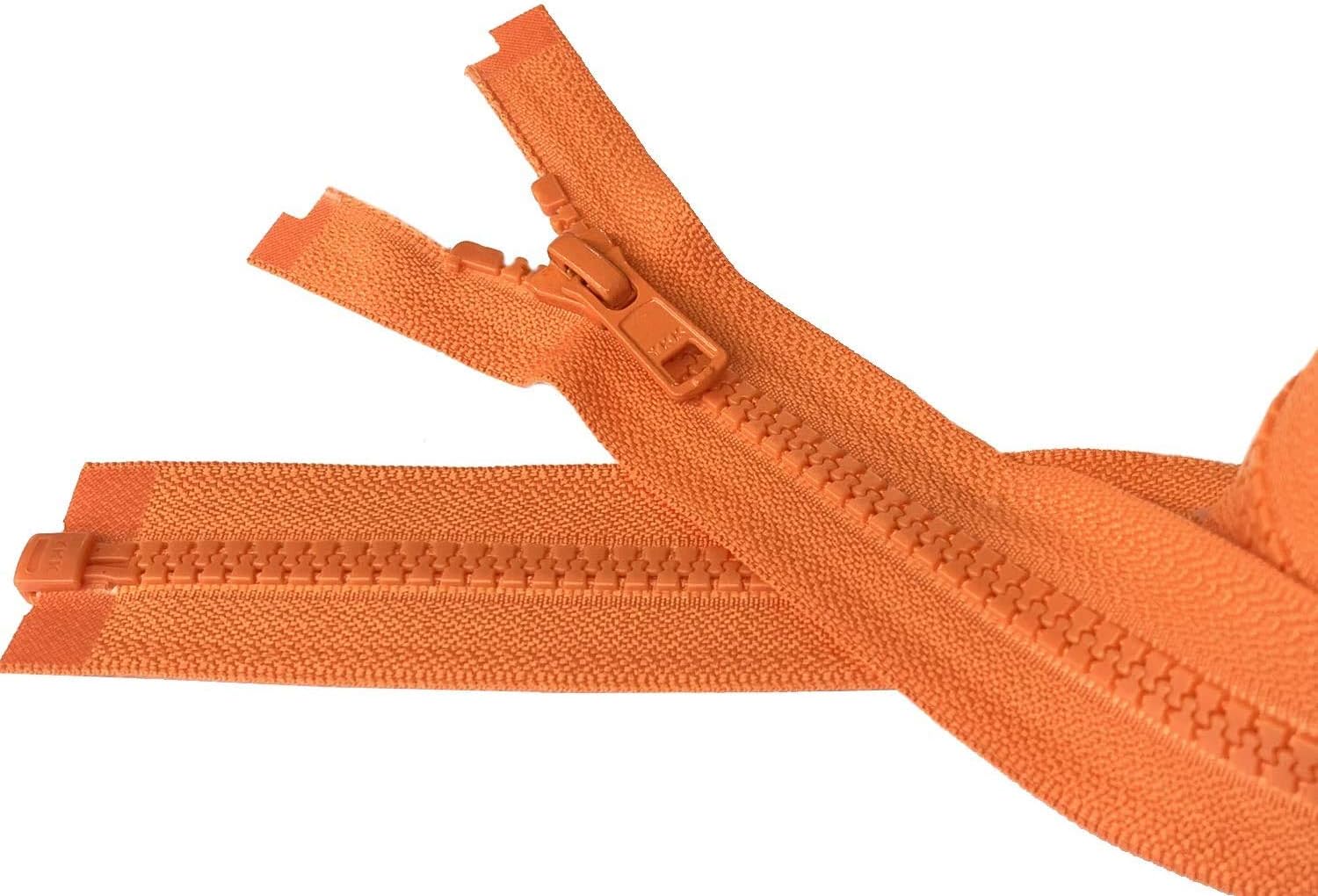 Amazon.com: YKK #5 Molded Vislon Nectar Orange Medium Weight Jacket ...