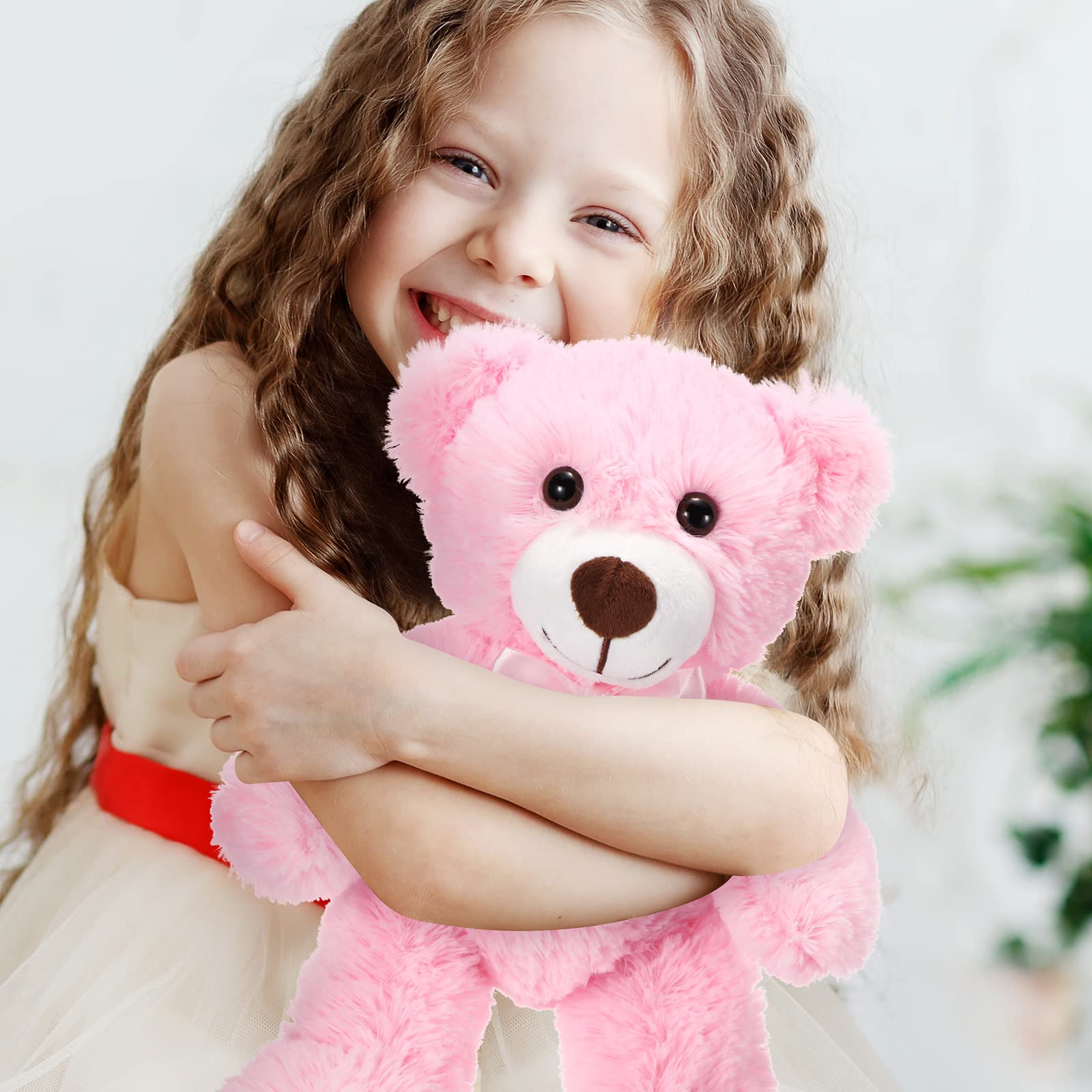 Snapklik.com : 6 Pieces Christmas Bear Bulk Stuffed Animal Baby Shower ...