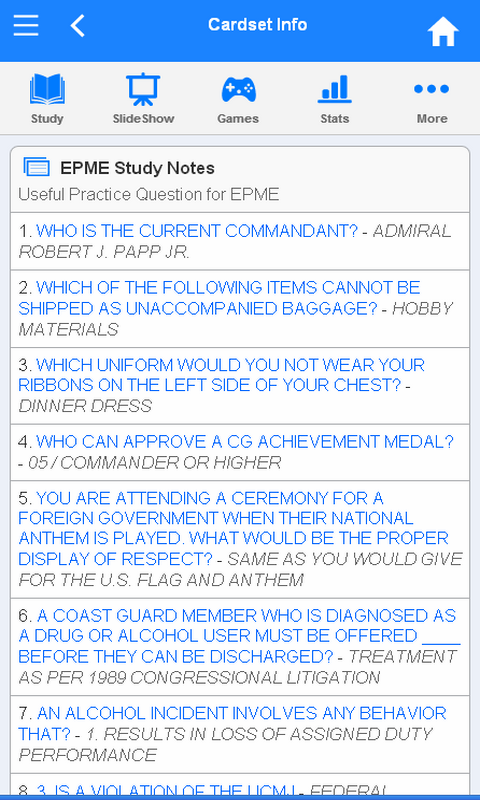 EPME Flashcards:Amazon.com:Appstore for Android