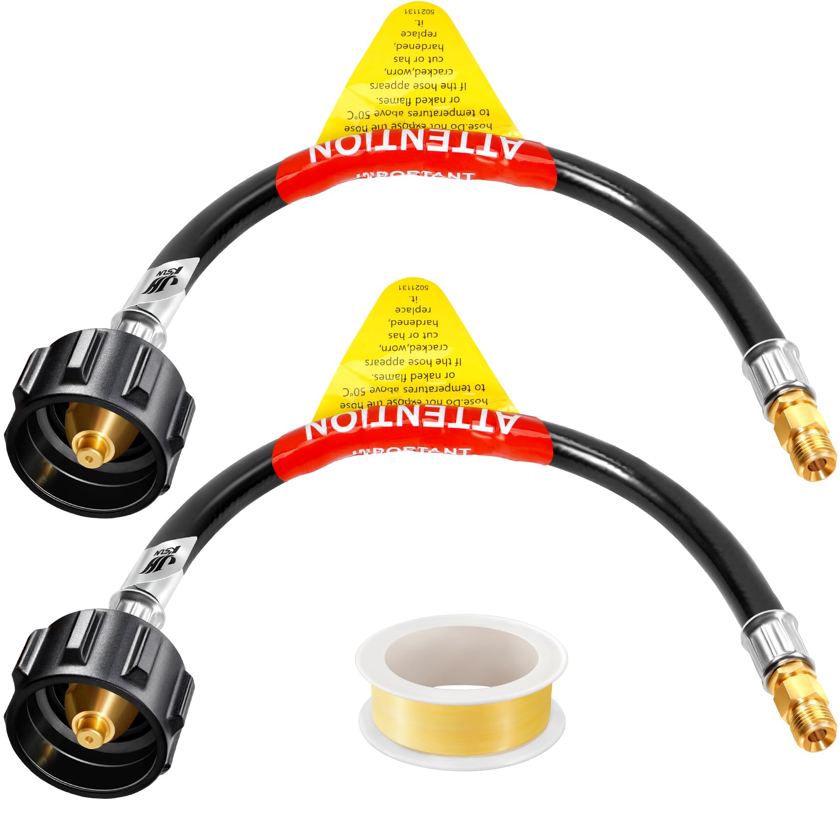 Snapklik.com : GasSaf 12 Inch RV Propane Hose, 1/4" Inverted Camper ...