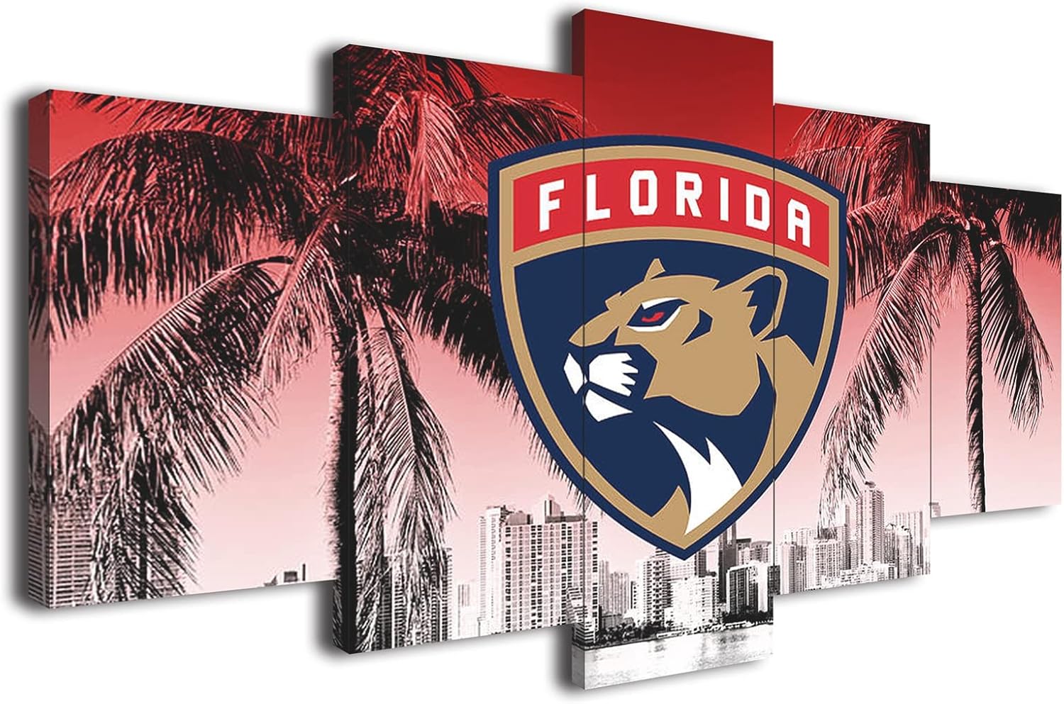 Amazon.com: Florida Panthers Poster Ice Hockey Sports Canvas Wall Art ...