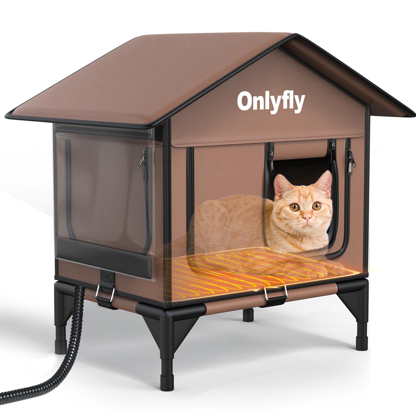 Insulated Community Cat Shelter 🍰 Outside Cat House Weatherproof ...