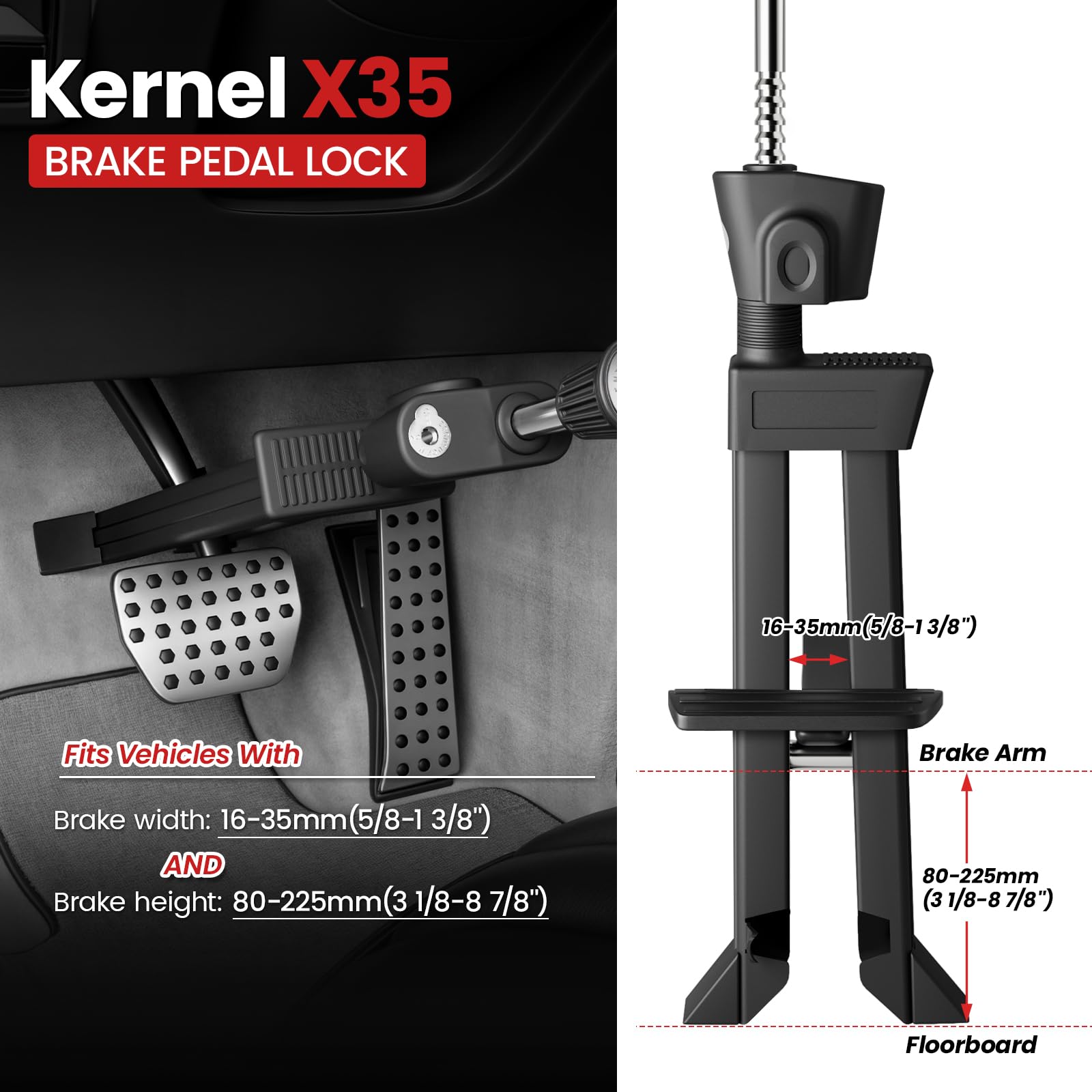 Anti Theft Pedal Lock Review Heavy Duty Brake Pedal Lock Anti-Theft ...