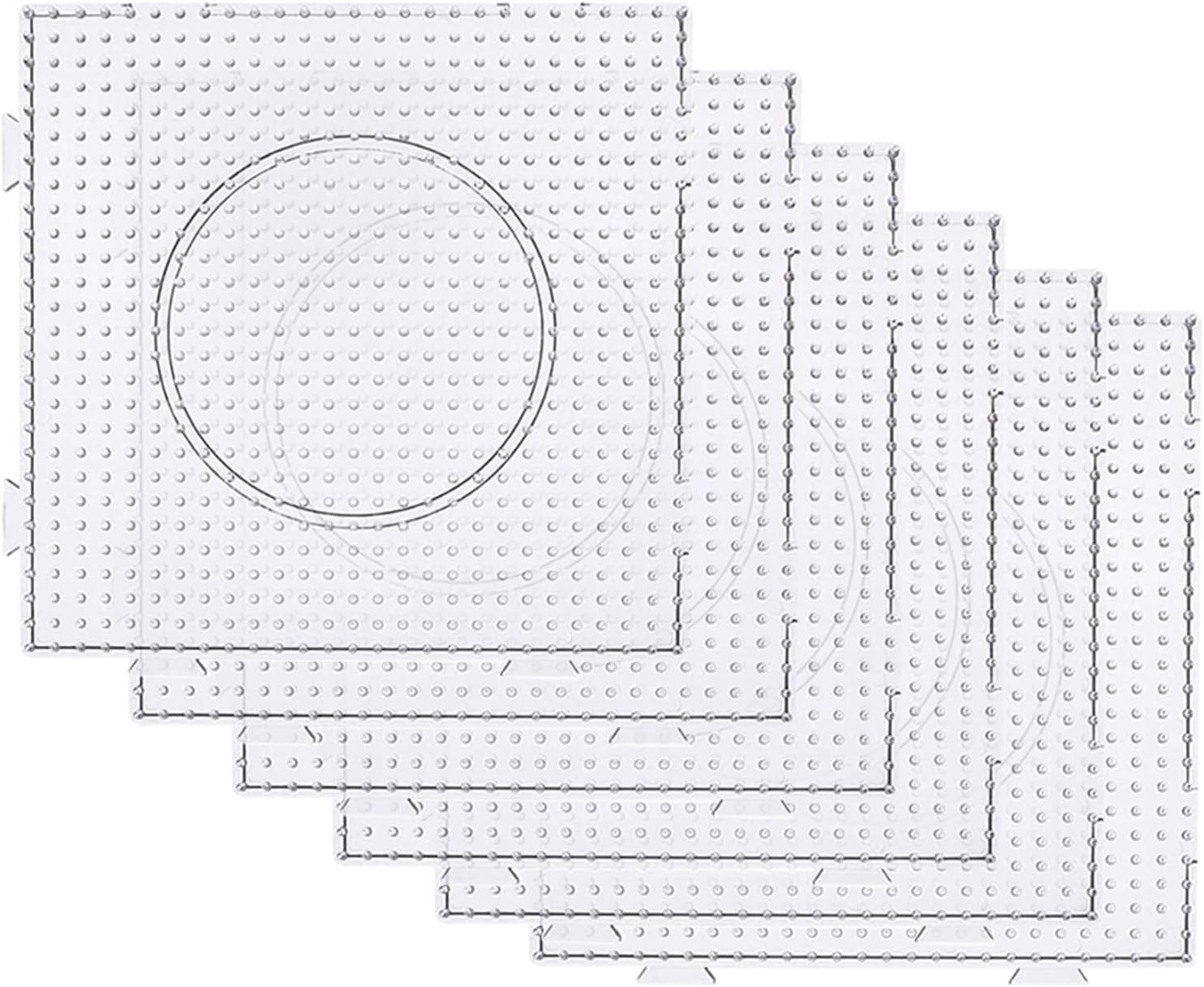 Amazon.com: Fuse Beads Boards, 5mm Bead Pegboard Large Clear Fuse Beads ...