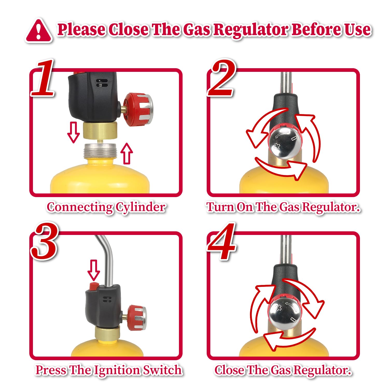 Snapklik.com : DOMINOX Trigger Start Propane Torch Head, High Intensity ...