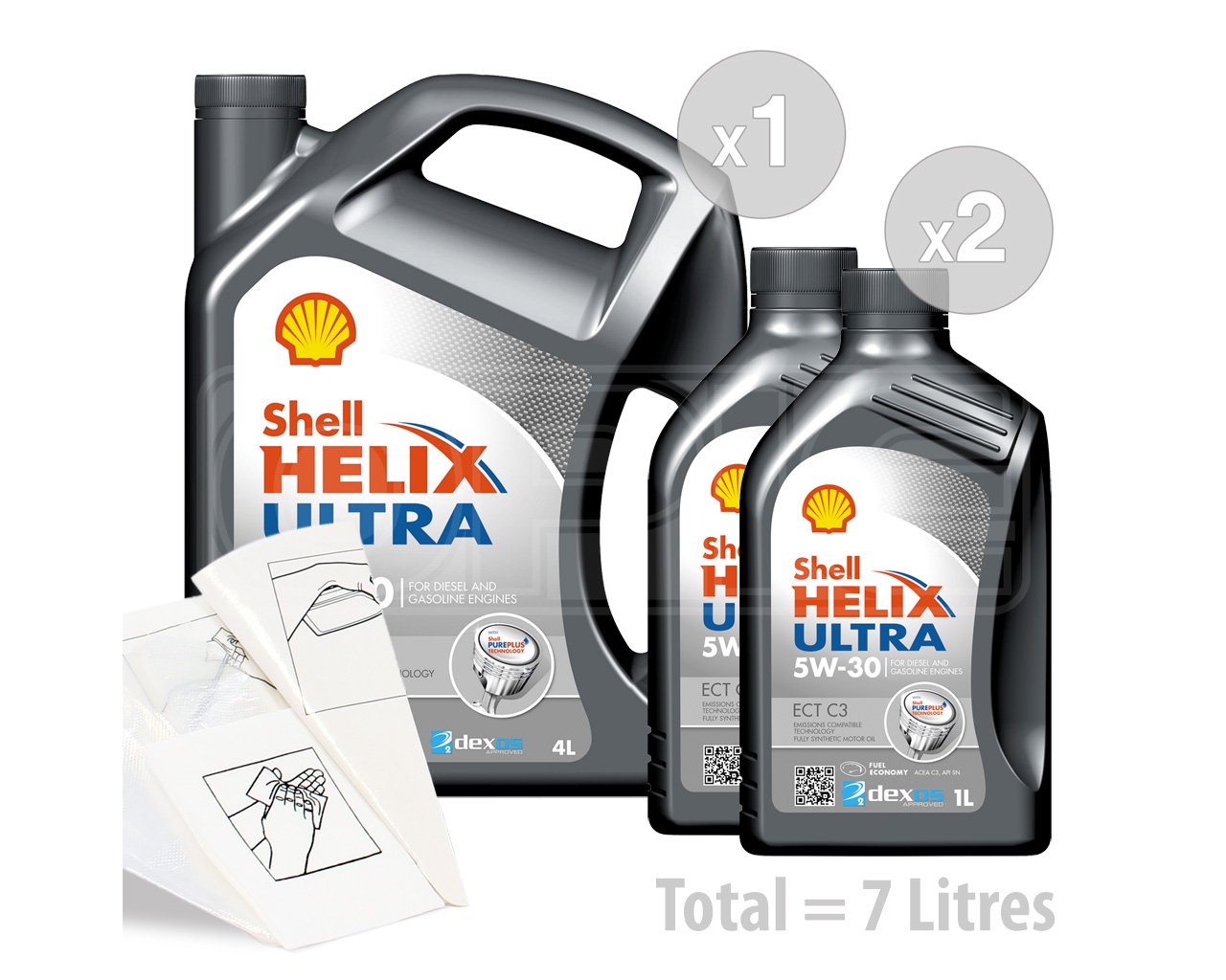 Shell Helix Ultra Ect C3 5w 30 Pure Plus Fully | Desertcart OMAN