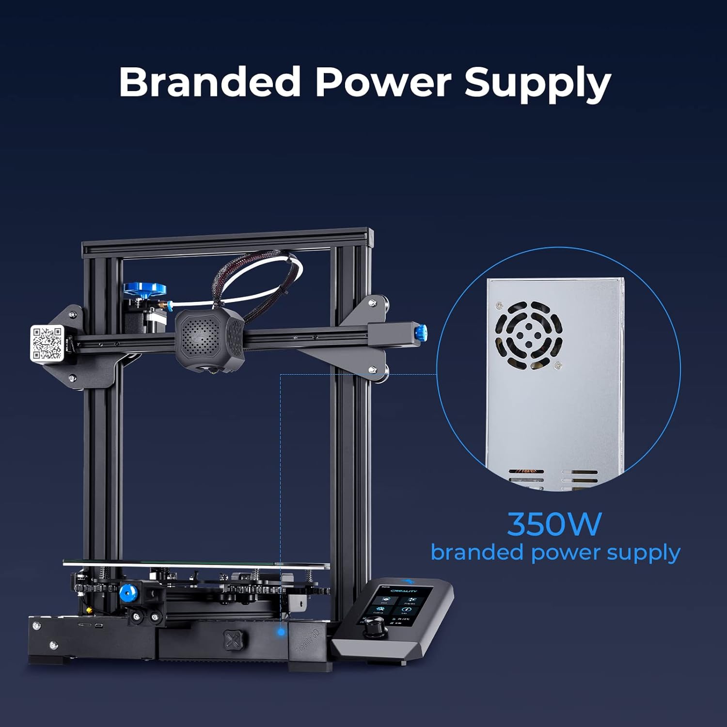 Creality Ender 3 V2 3D Printer with Silent Motherboard Branded Power ...