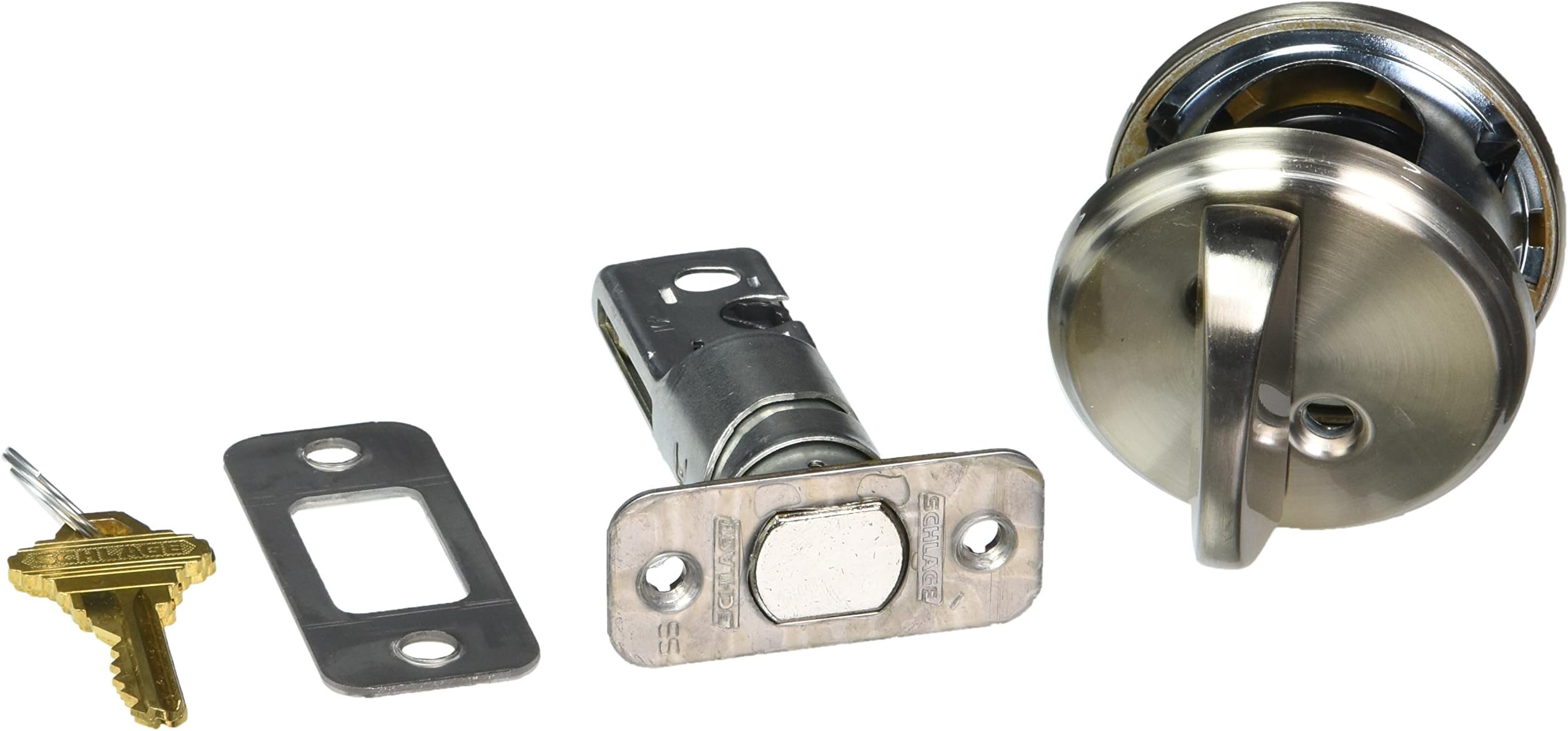 Dexter by Schlage JC60V CNA 619 Security Set Single Cylinder Deadbolt ...