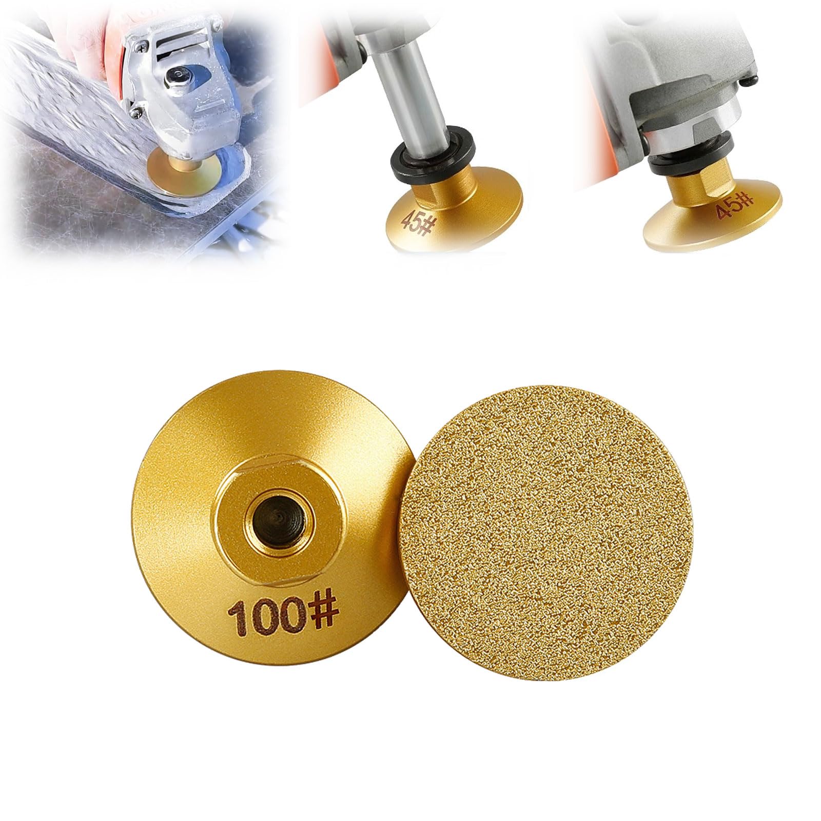 2-Inch Diamond Grinding & Polishing Pad for Angle Grinder Tool,Tile ...