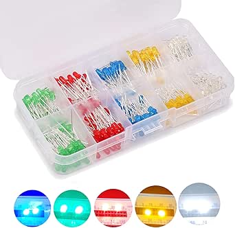Amazon.com: 3mm Led Lights, 250Pcs 3 Volt Led Diodes Light Emitting ...