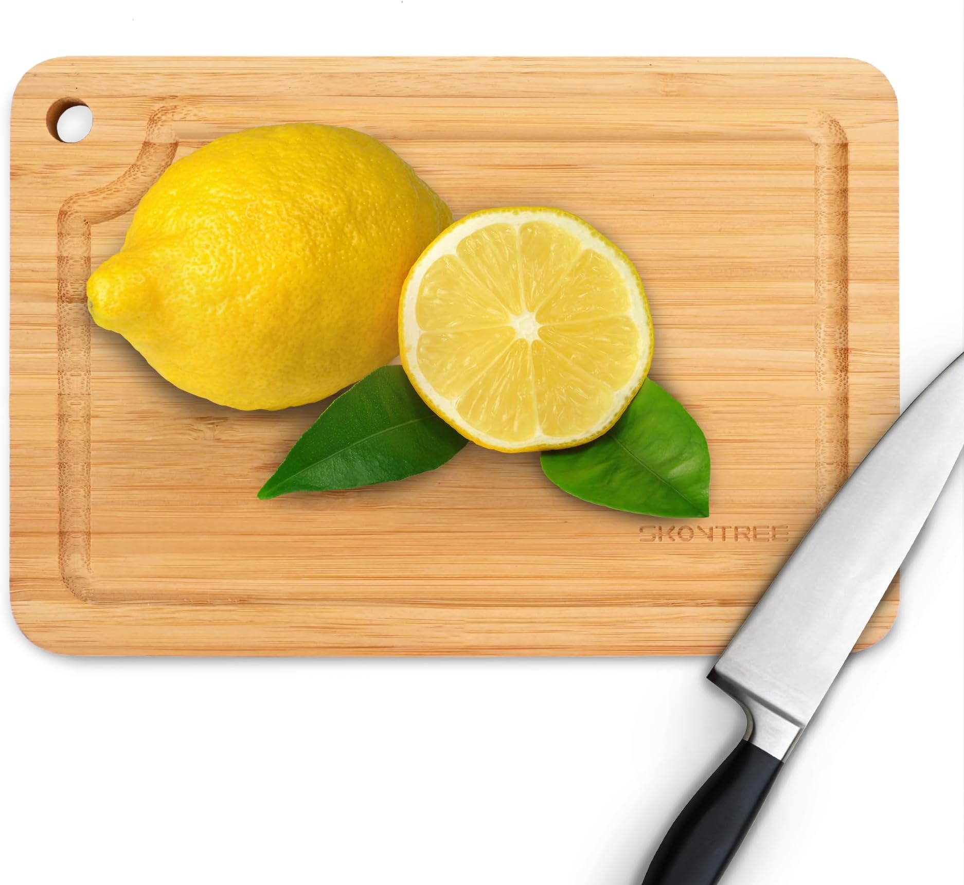 Amazon.com: 2 PCs Berkvee Small Bamboo Wood Cutting Board Set – Mini ...