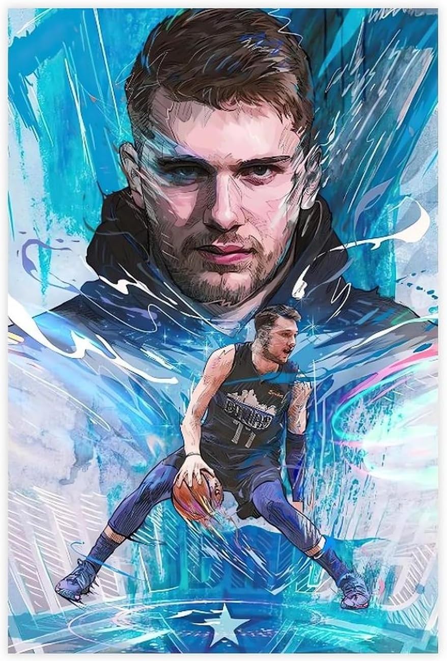 Amazon.com: Luka Poster Doncic Canvas Poster Bedroom Decor Sports ...