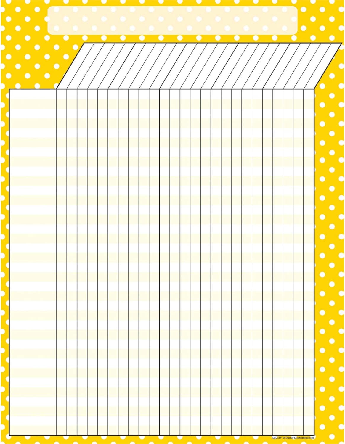 Amazon.com : Teacher Created Resources Yellow Polka Dots Incentive ...
