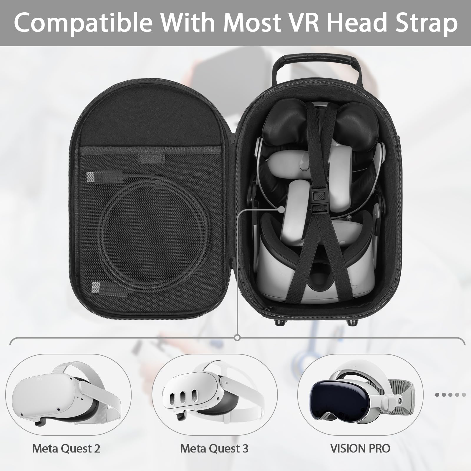 Snapklik.com : IBVIVIC Large Carrying Case For Oculus Quest 2/Meta ...