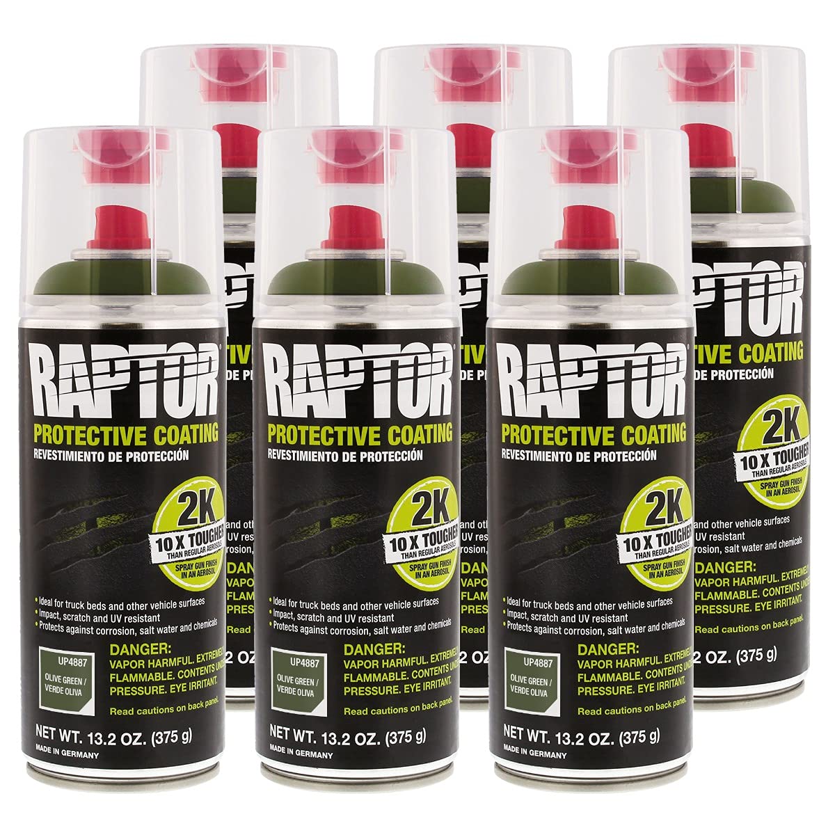 Snapklik.com : U-POL Raptor 2K Olive Green Spray-On Truck Bedliner ...