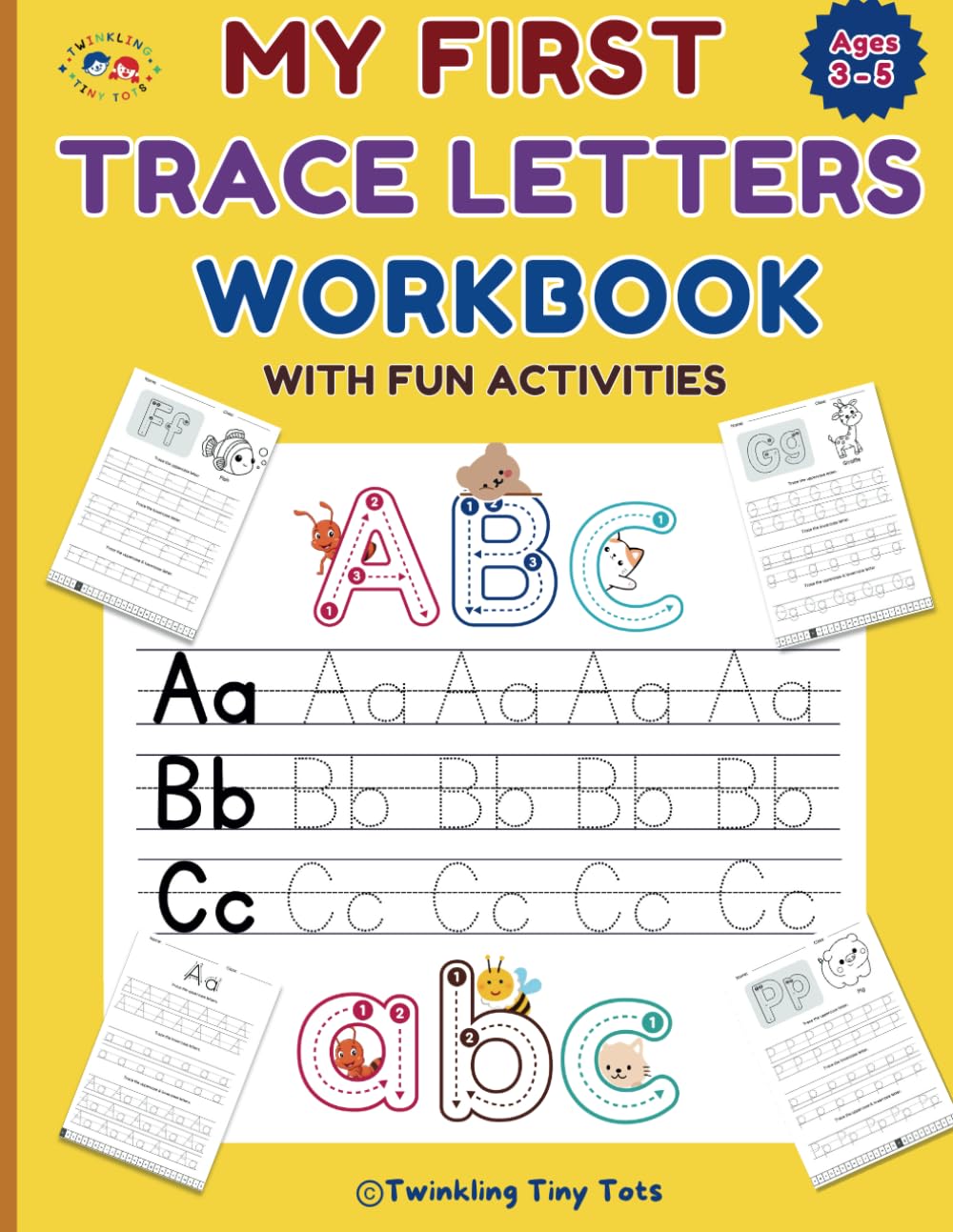 Amazon.com: MY FIRST TRACE LETTERS WORKBOOK: LETTER TRACING AND ...