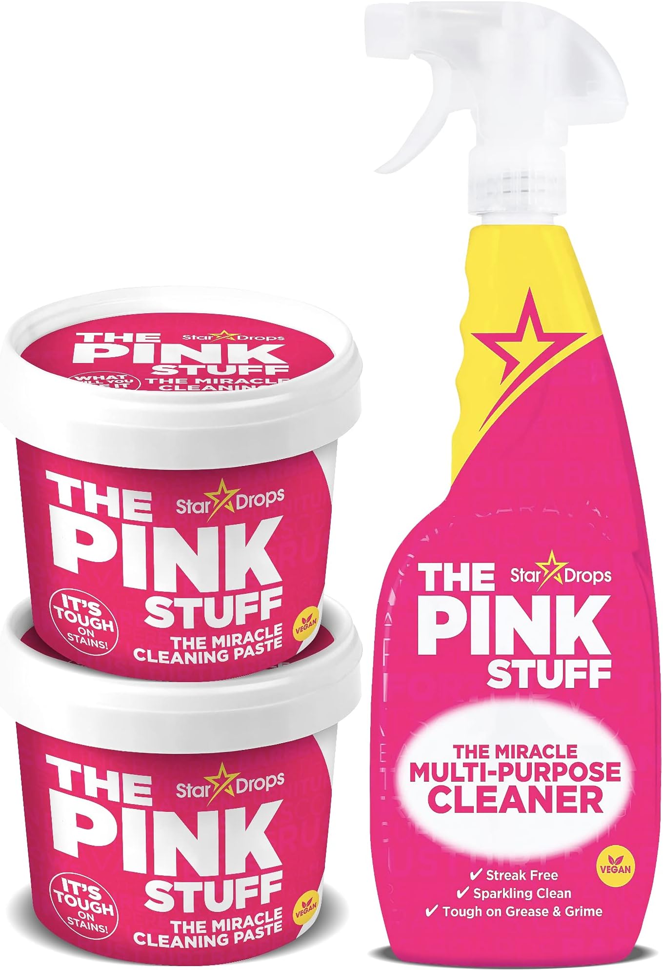 Amazon.com: Stardrops - The Pink Stuff - The Miracle Floor Cleaner ...
