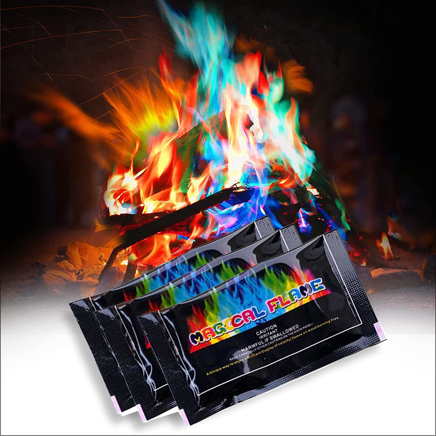 Buy Flames Color Fire Packets, Fire Colors for Campfires, Fire Pits ...