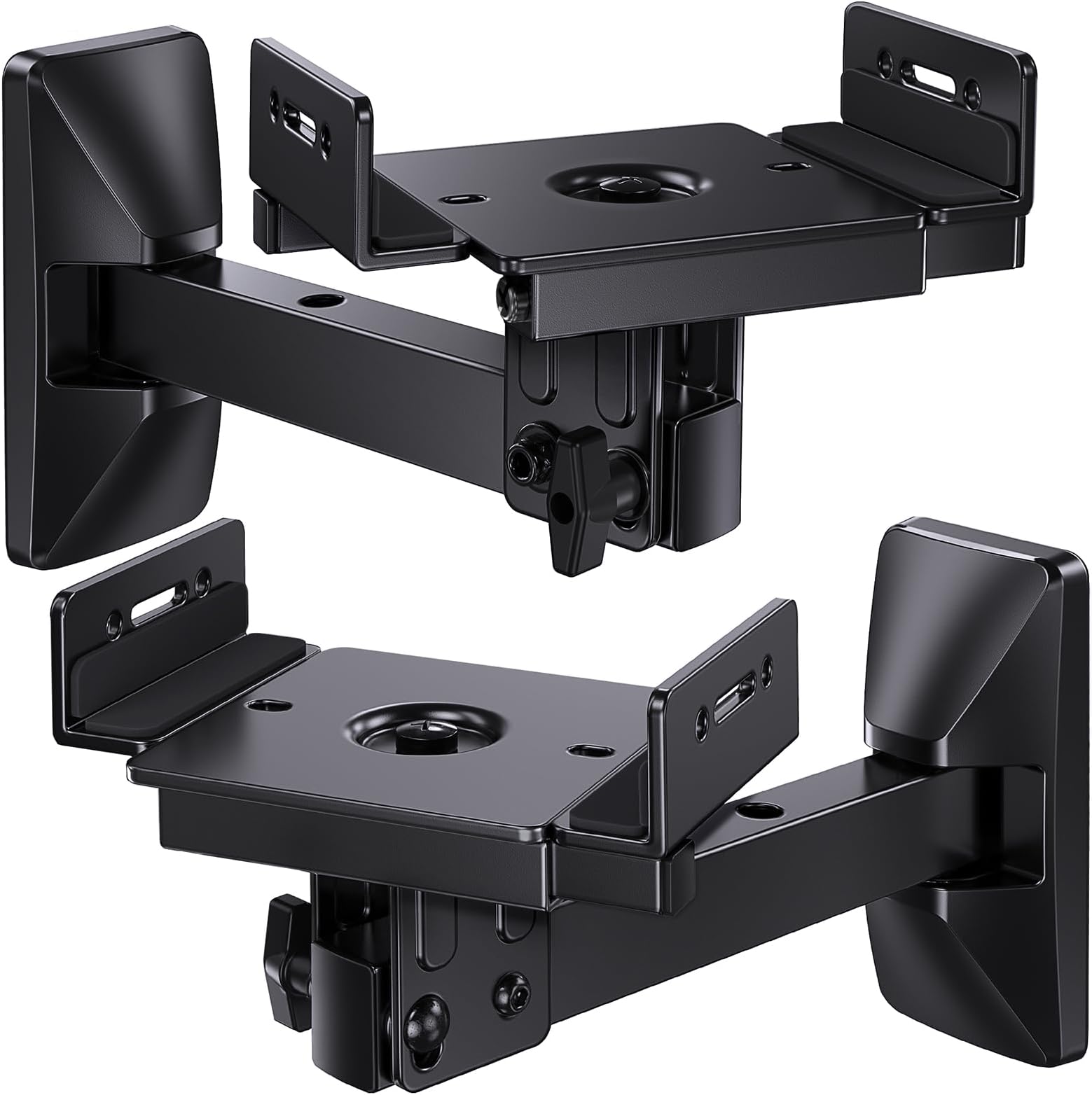 Amazon.com: Pipishell Speaker Wall Mounts, Dual Side Clamping Bookshelf Speaker Mounting Bracket ...