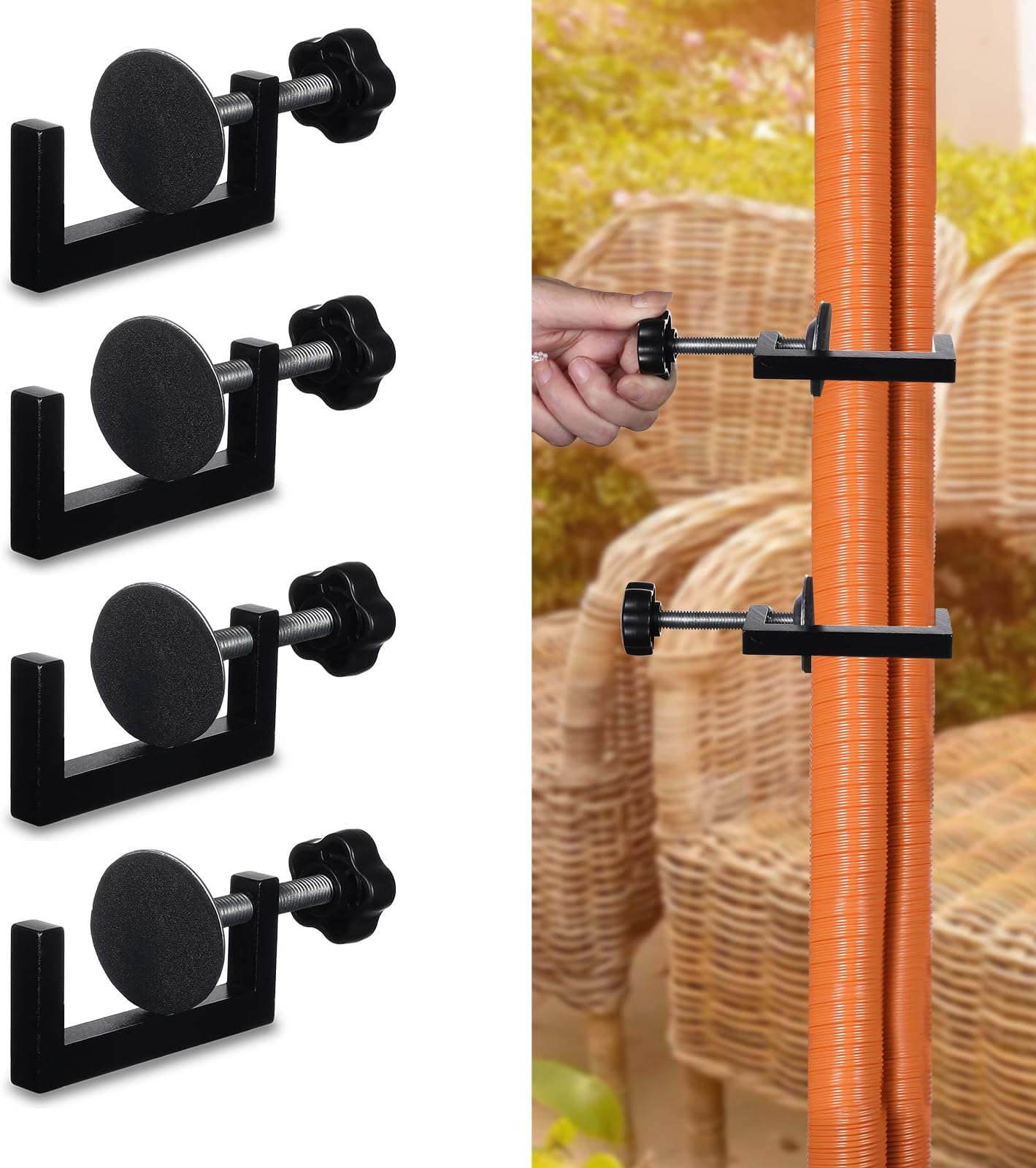 Amazon.com: Wicker Patio Furniture Clips, Chair Couch Clip Sectional ...