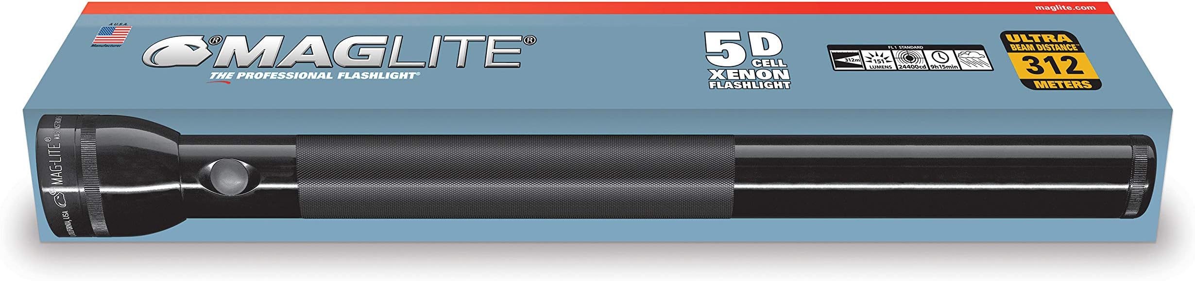Maglite S4d015 4d Cell Flashlight - Black : Amazon.co.uk: DIY & Tools