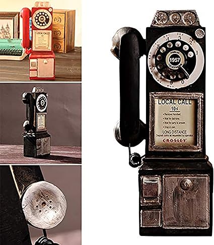Amazon.com: Retro Telephones Ornament,Wall Mounted Vintage Rotate ...