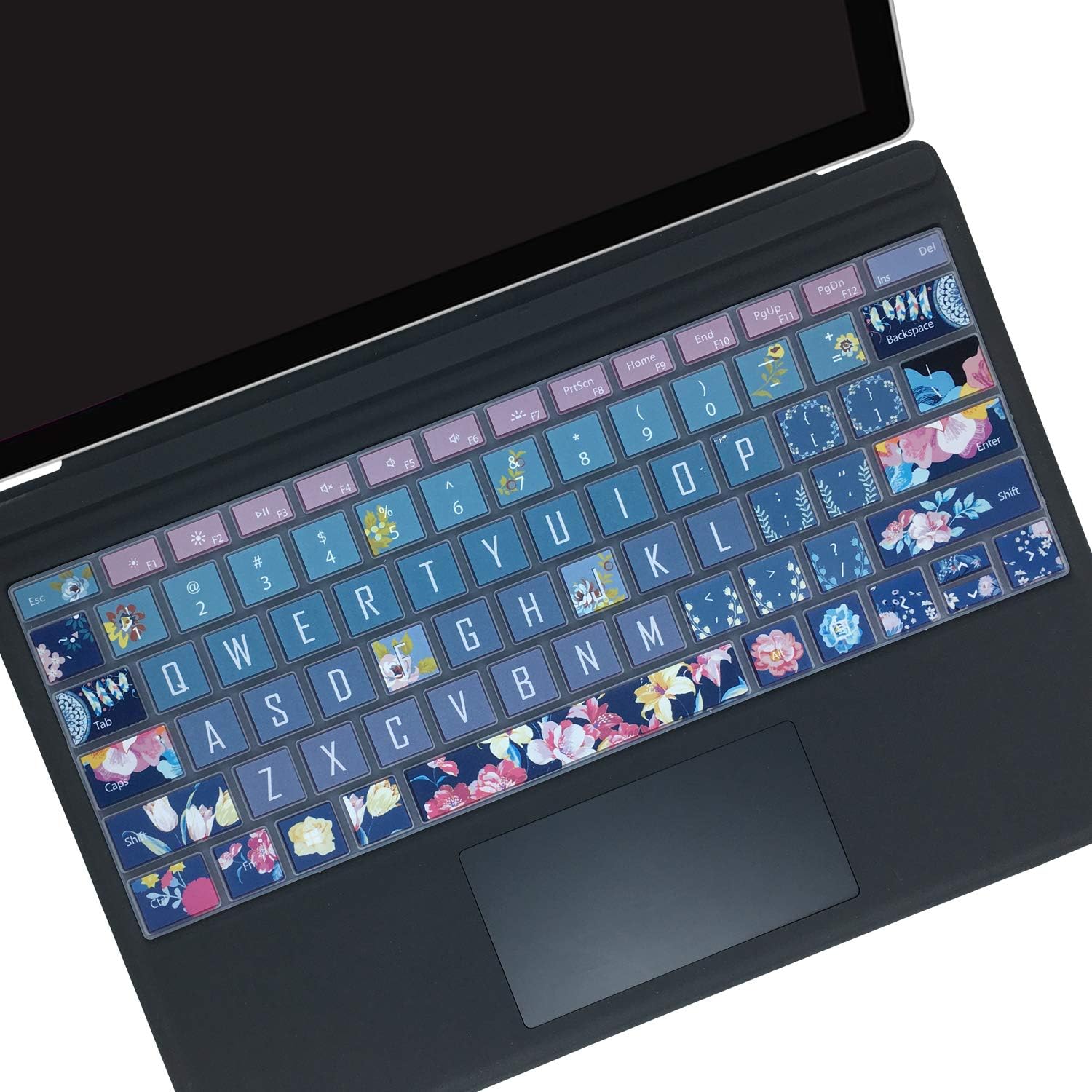 Amazon.com: SANFORIN Keyboard Cover Skin for Microsoft Surface Pro 7 ...