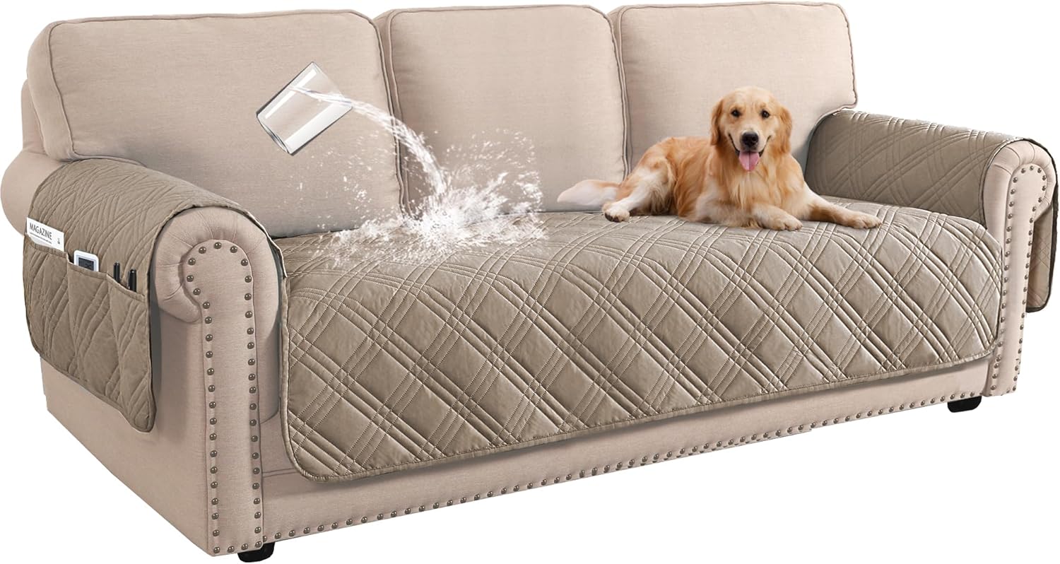 Amazon.com: Turquoize Waterproof Couch Covers for Dogs Sofa Covers for ...