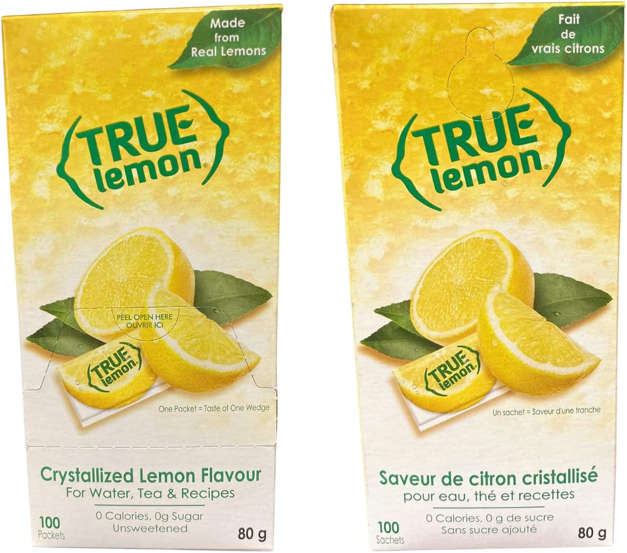 TRUE LEMON Dispenser True Lemon, 80 Gram (Pack of 100) : Amazon.ca ...