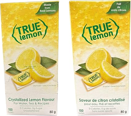 TRUE LEMON Dispenser True Lemon, 80 Gram (Pack of 100) : Amazon.ca ...
