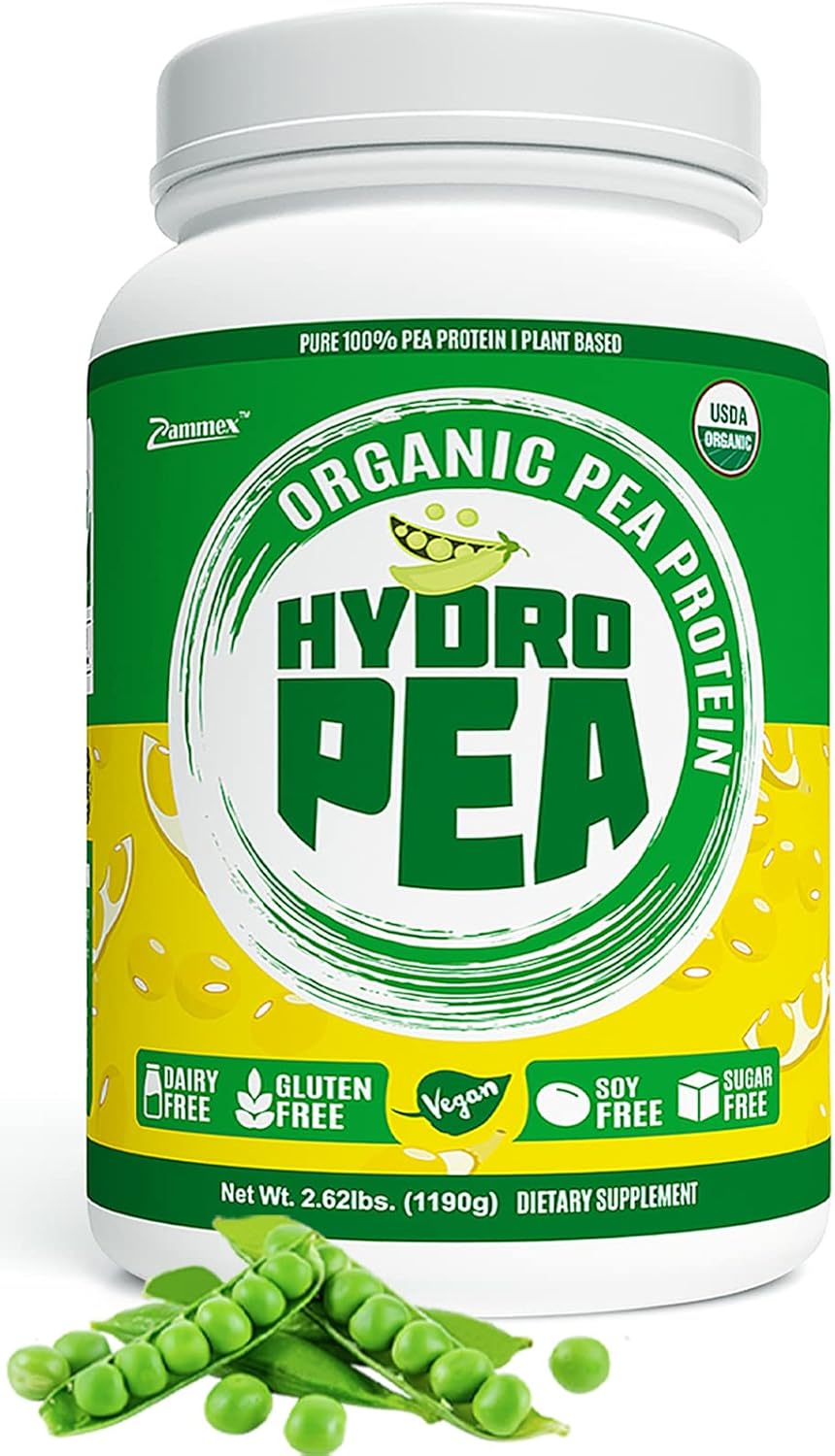 Organic Pea Protein Powder, 27g of Protein, Canada Grown Yellow Pea ...