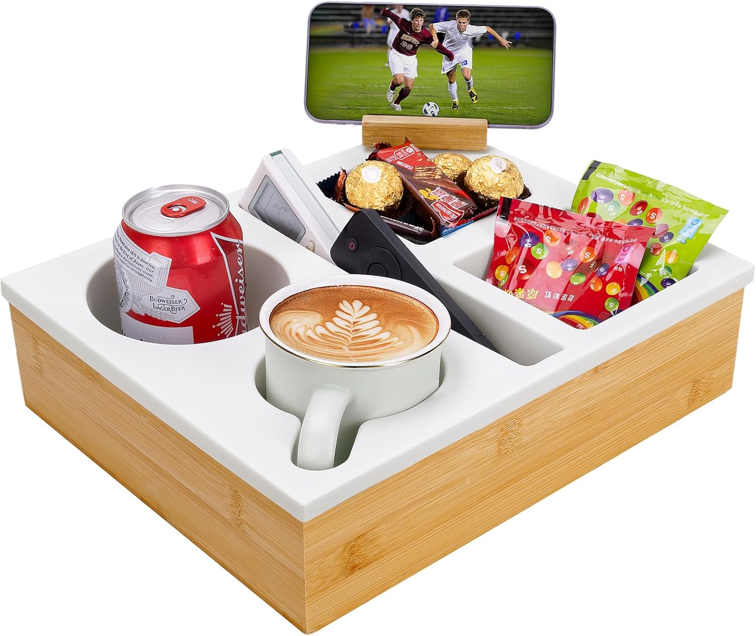 Amazon.com - Huachuang Couch Cup Holder Tray Caddy：Sofa Cup Holder ...