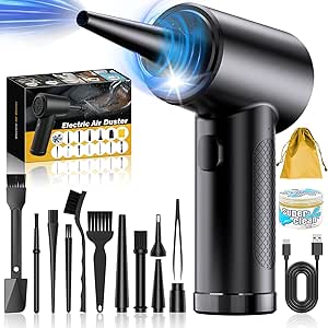 Amazon.com: Compressed Air Duster, 99000RPM Computer Duster Cleaning ...