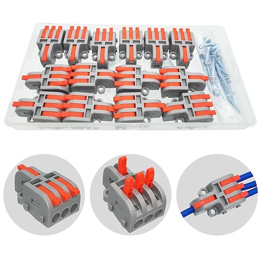 Lever Nut Connector, 14 Pcs Single-stage Compact Wire Connectors ...